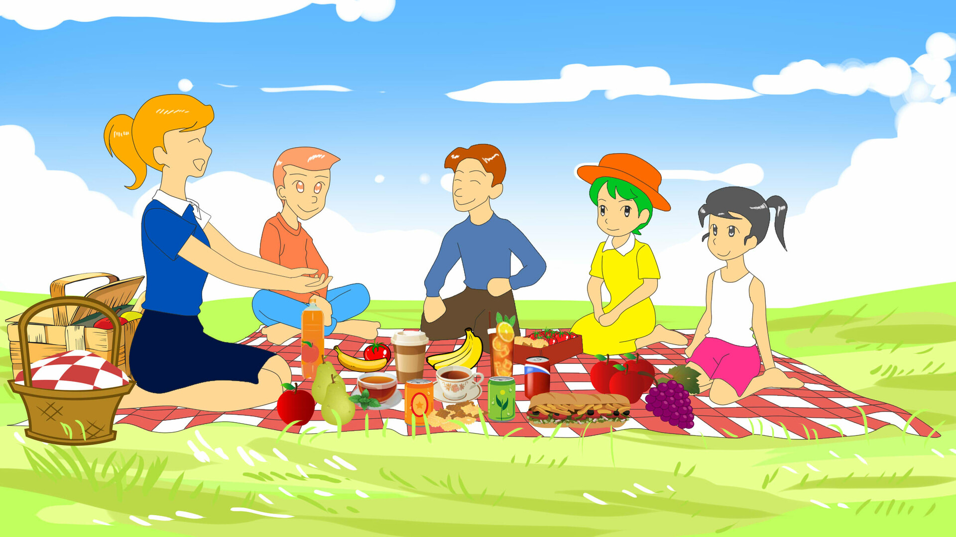 ArtStation - A picnic story