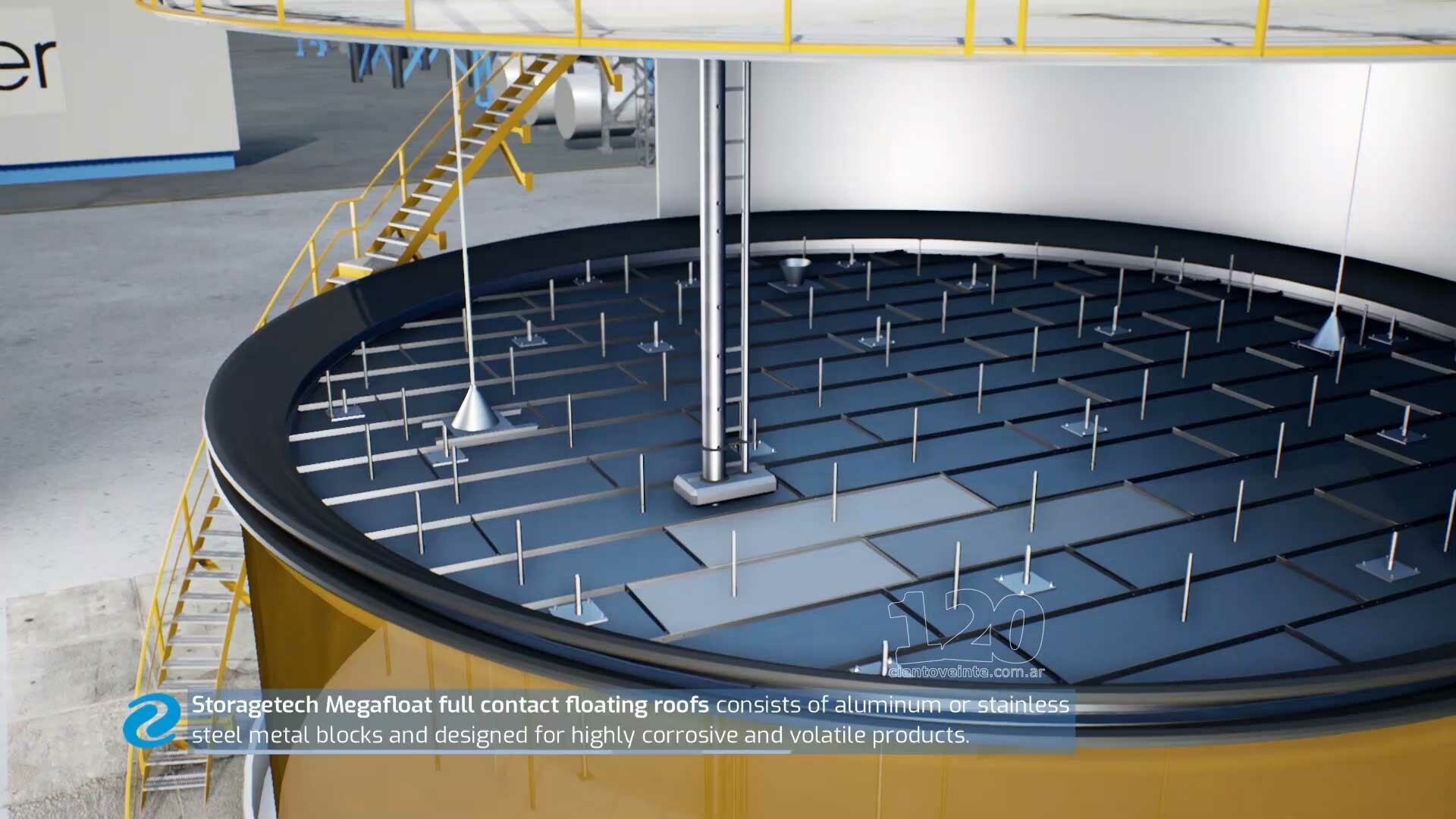 Diego Pabon - Internal Floating Roofs for Industrial Tanks Explainer Video