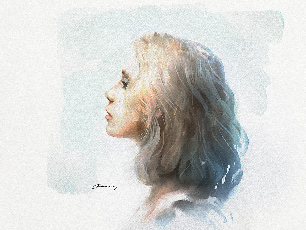 ArtStation - Digital watercolor study