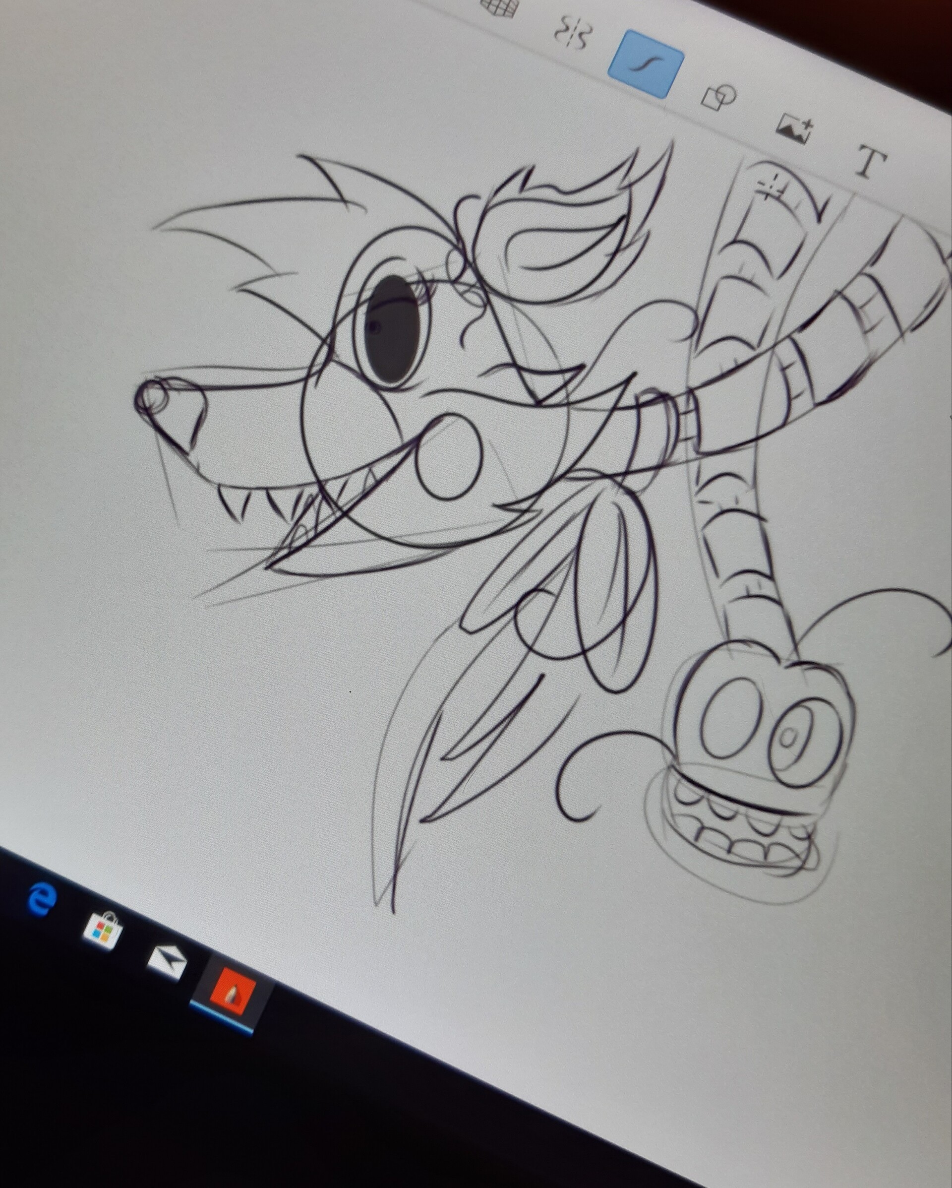 how to draw foxy and mangle