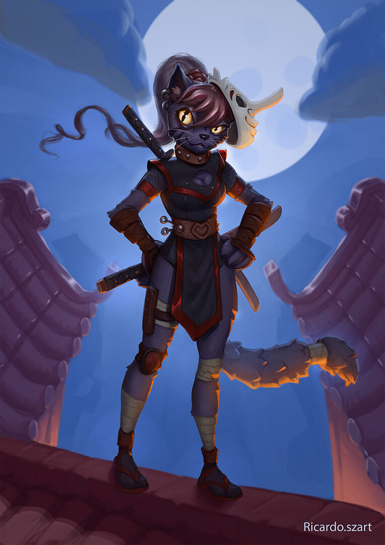 ArtStation - Ninja cat