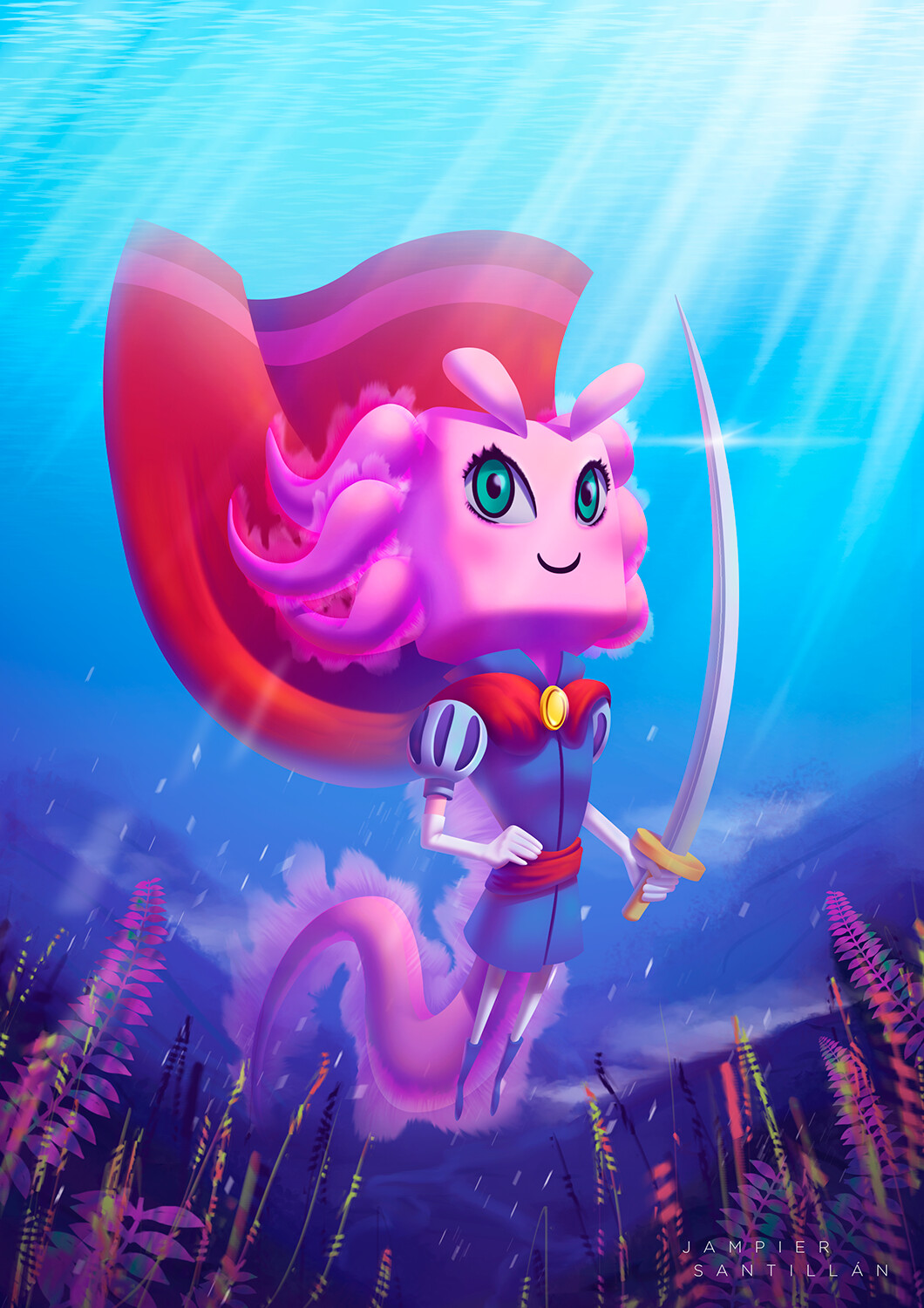ArtStation - Princess Axolotl