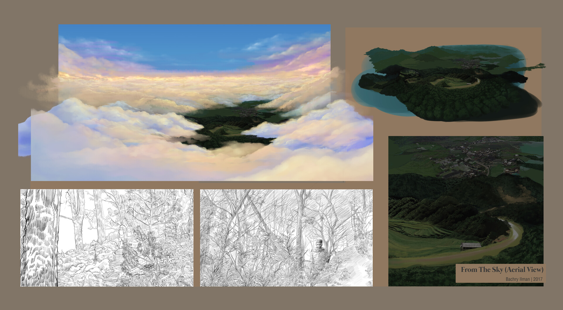 ArtStation - Aerial View - Landscape Concept