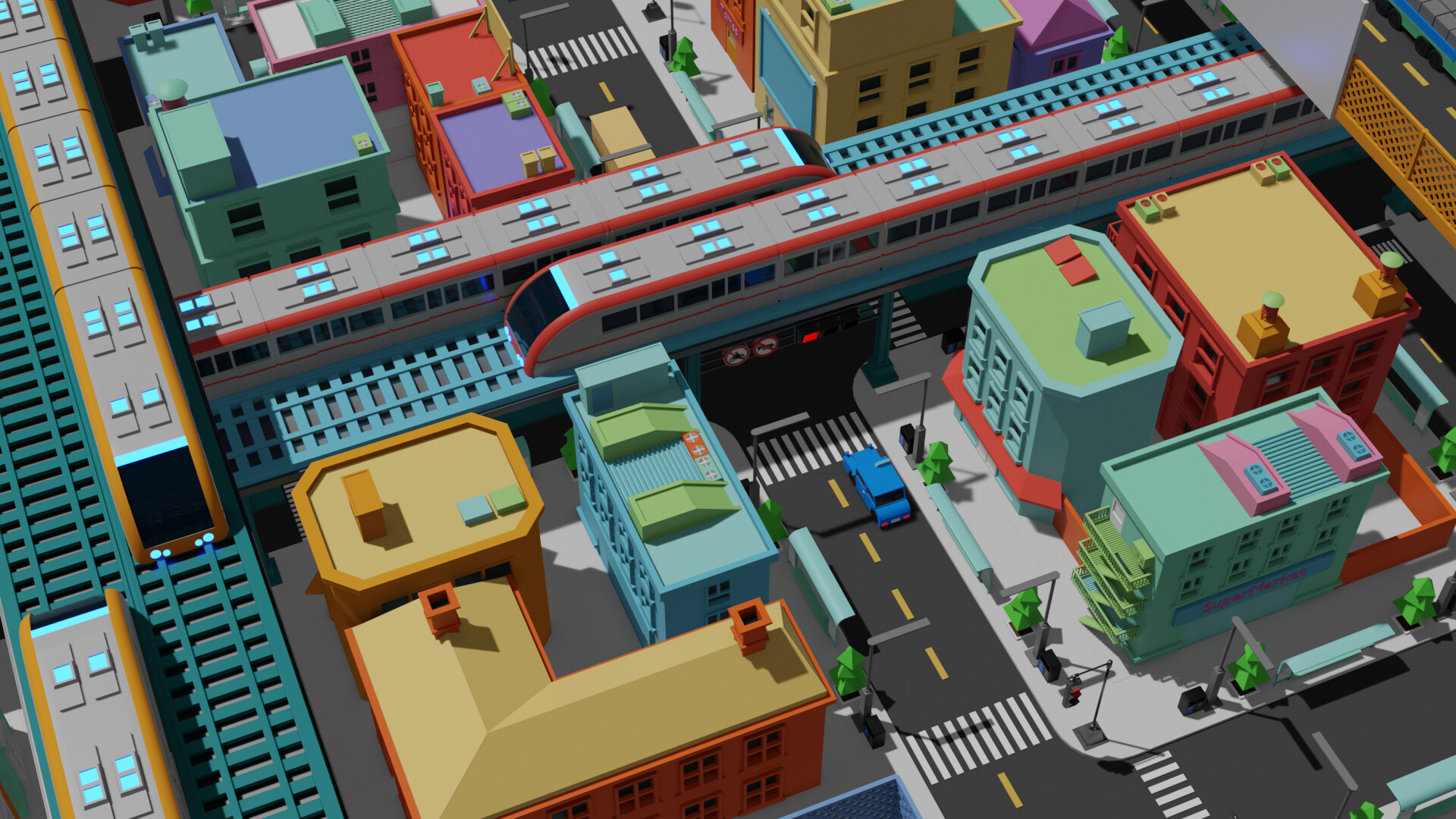 ArtStation - Cartoon City Exercise