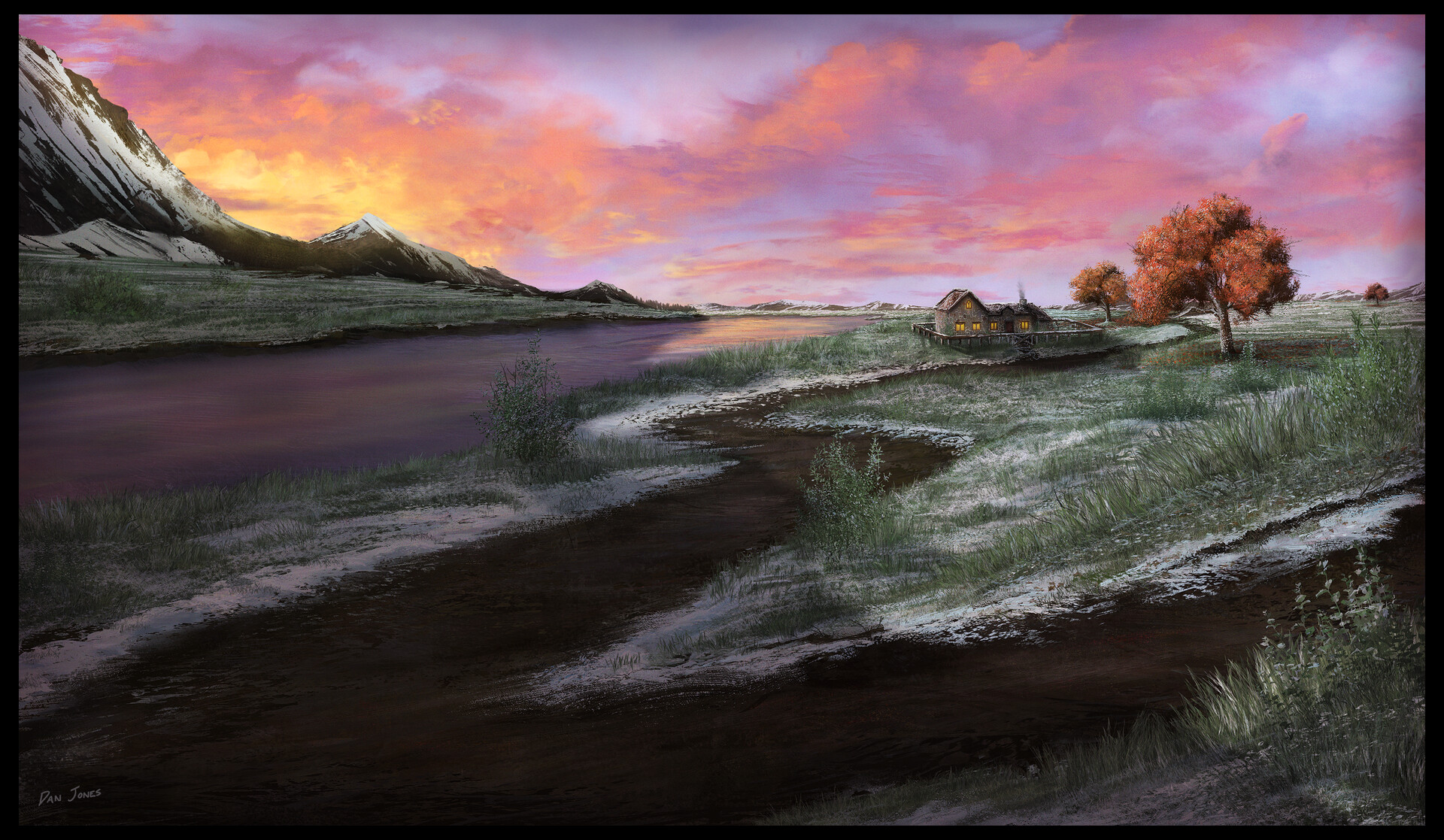 ArtStation - Snowy Cottage