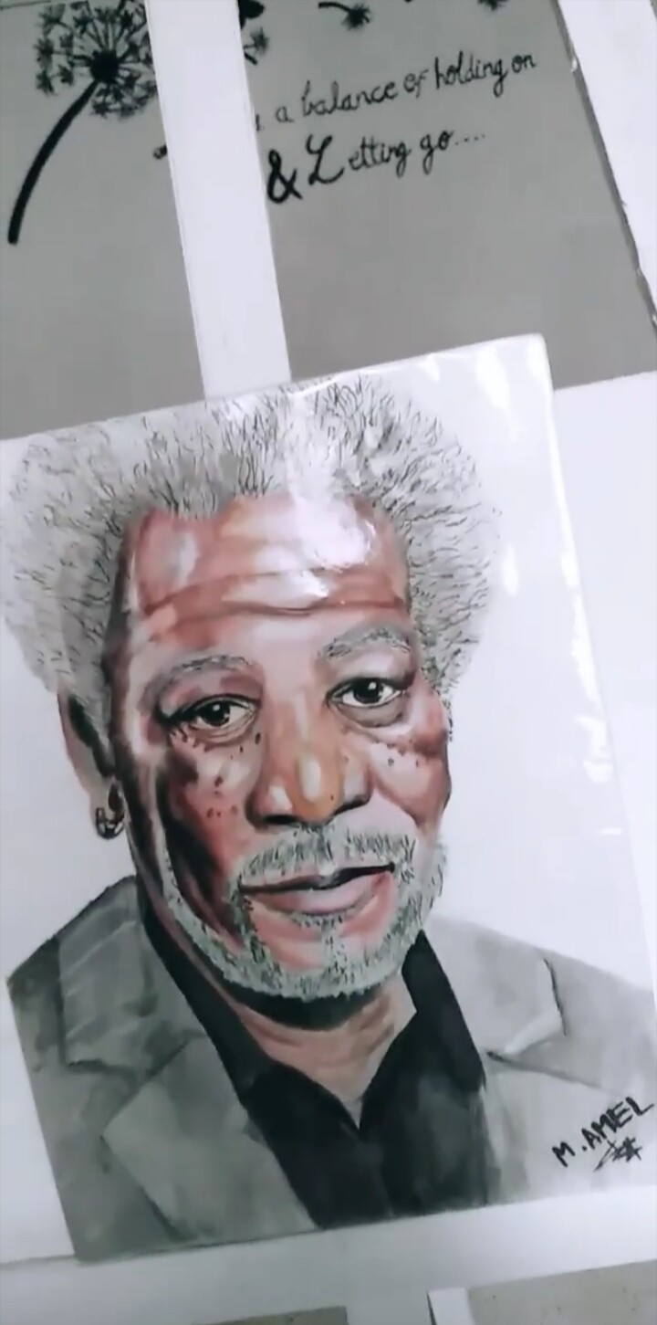 ArtStation - Morgan Freeman portrait