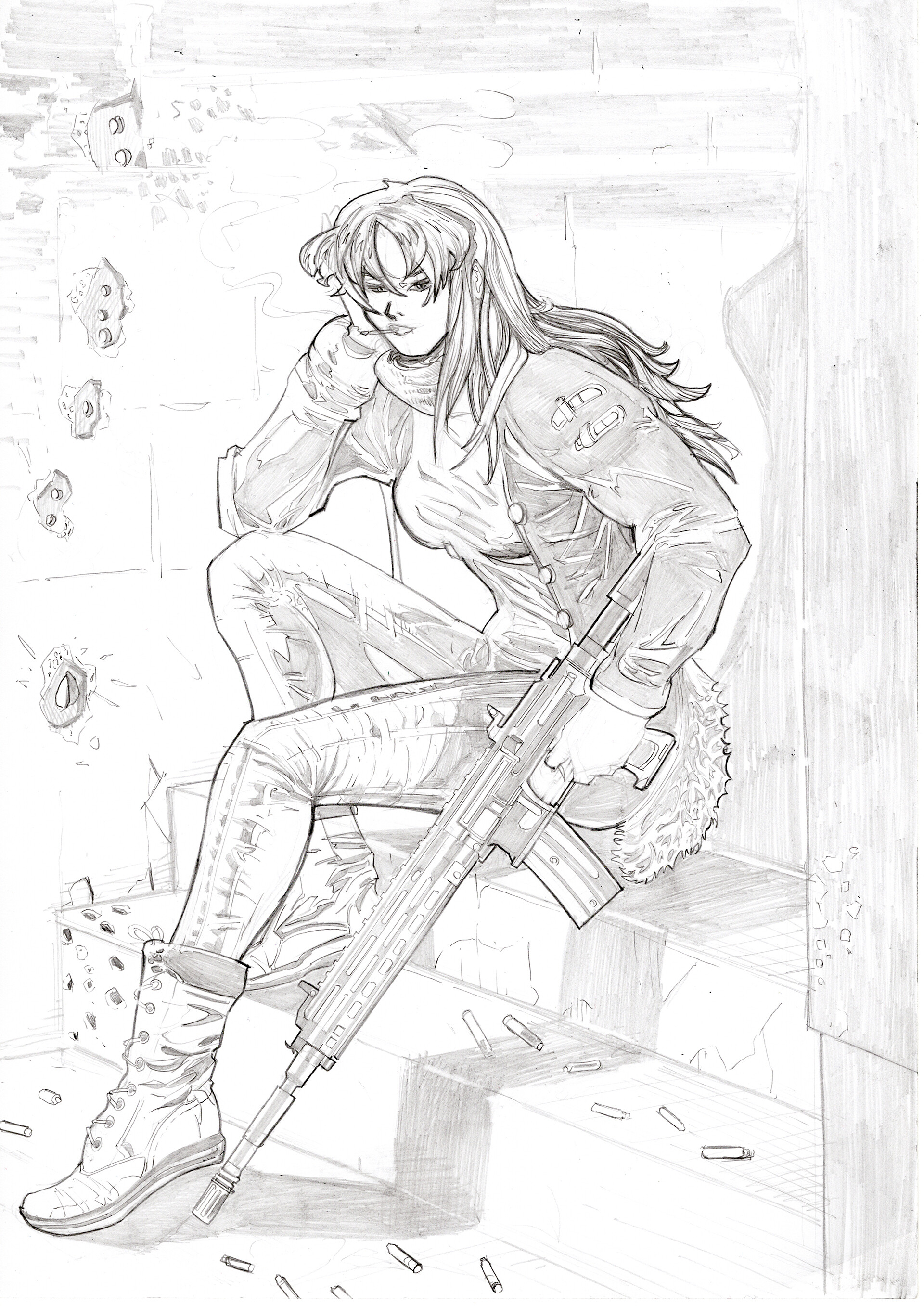 black lagoon coloring pages