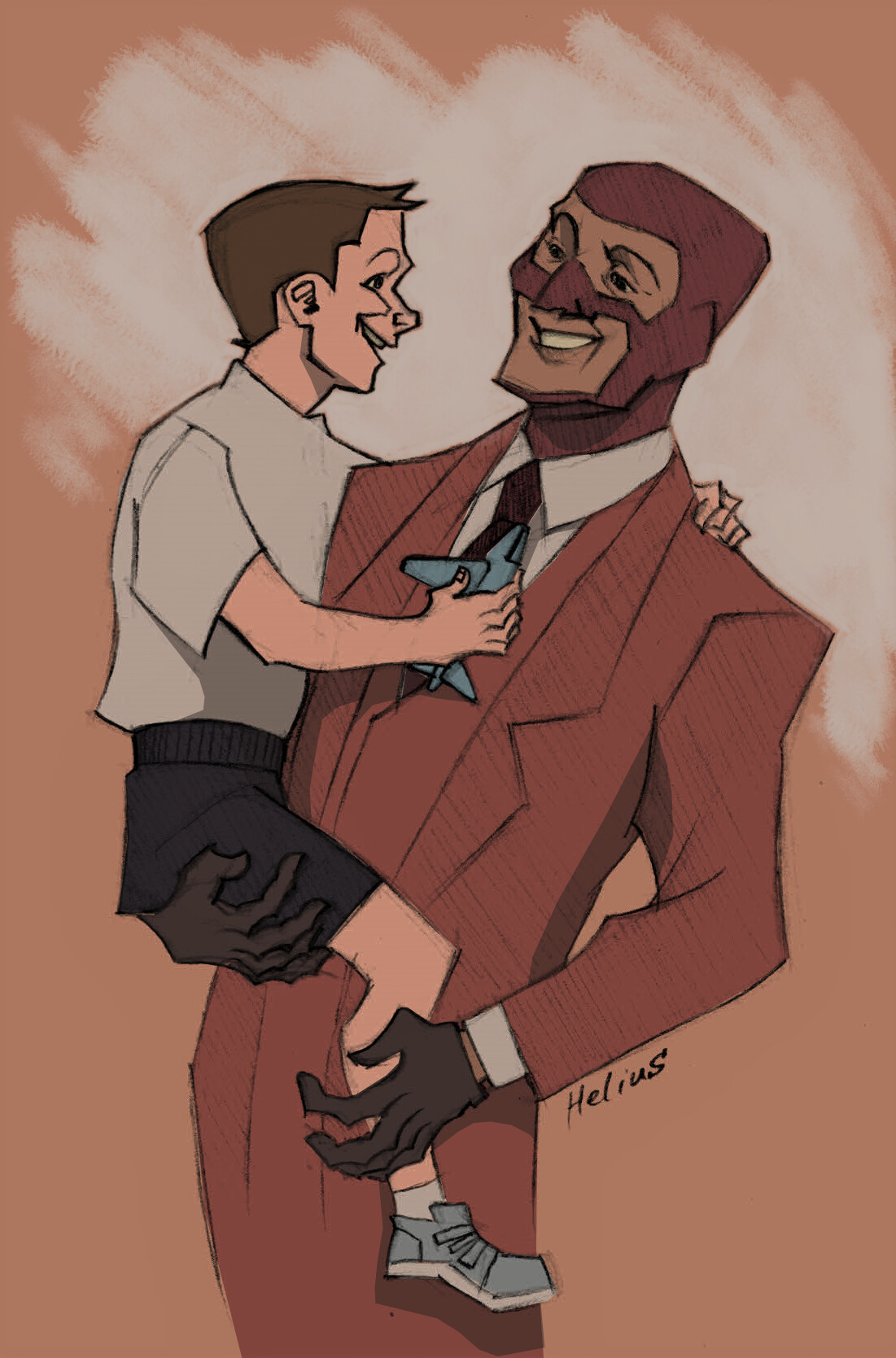 ArtStation - Spy and little Jeremy