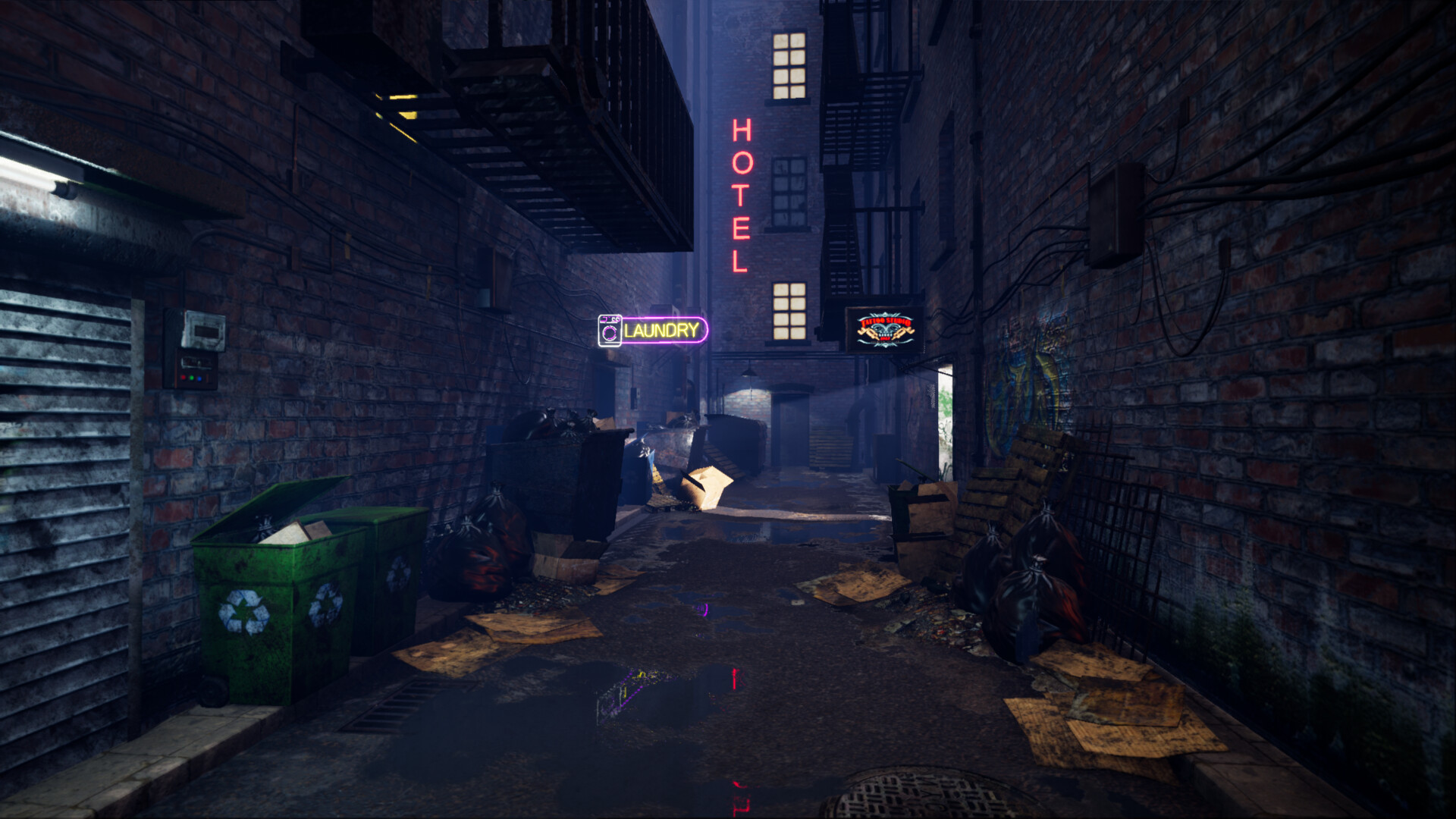 ArtStation - Unseen Alley - Game Environment Design