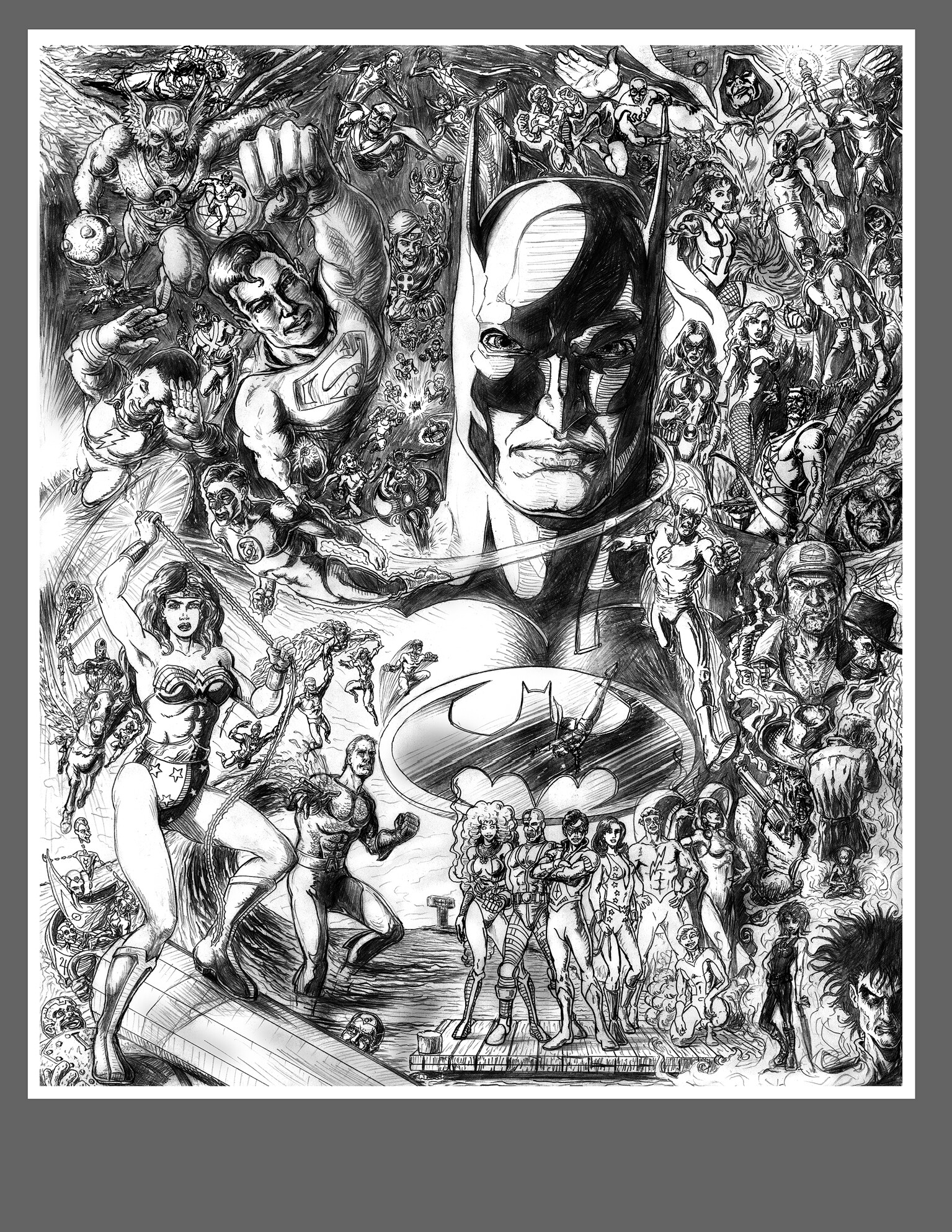 ArtStation - DC Copper Age poster sketch 1