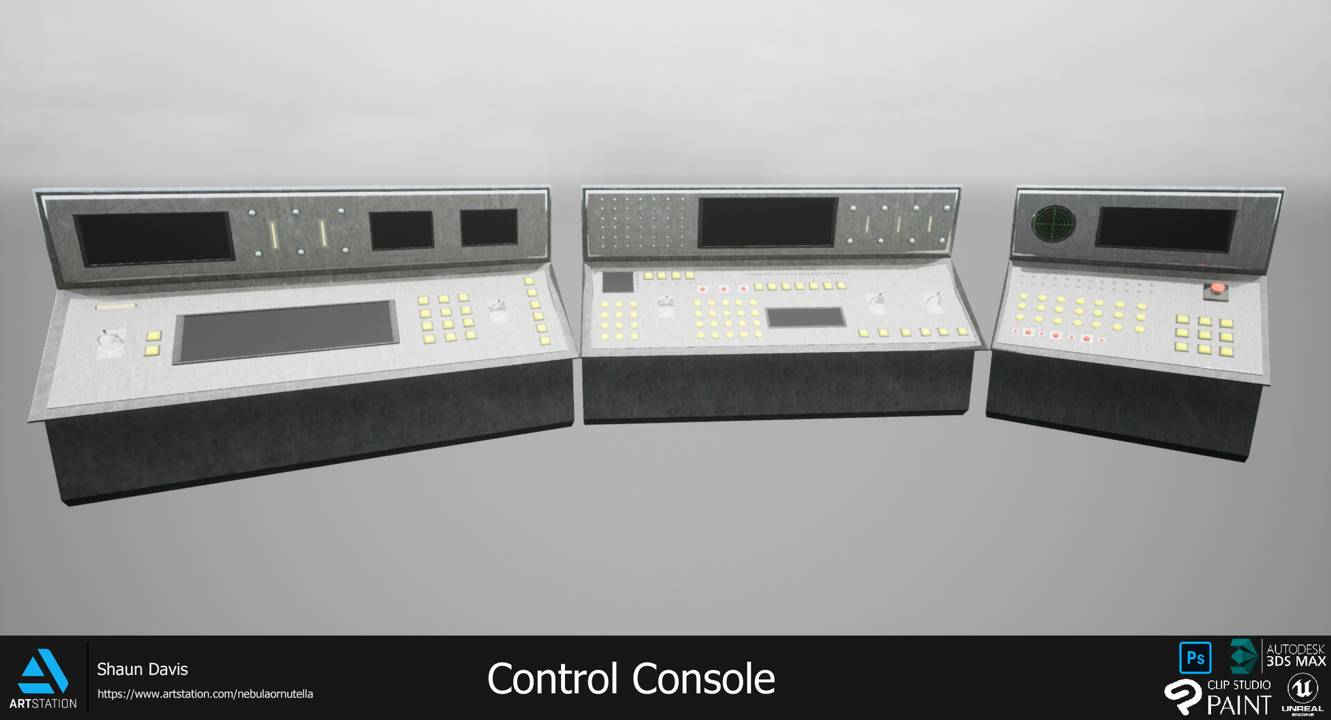 ArtStation - Control Console Model/Diorama Piece
