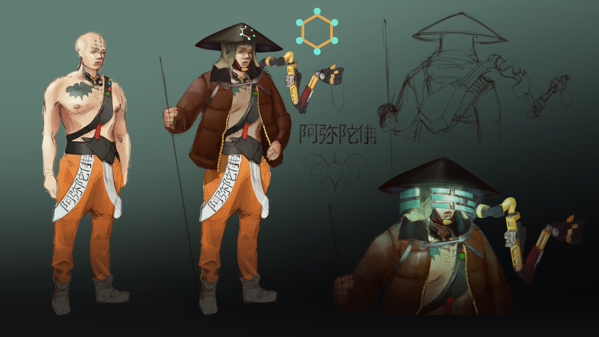 ArtStation - Cyberpunk Monk