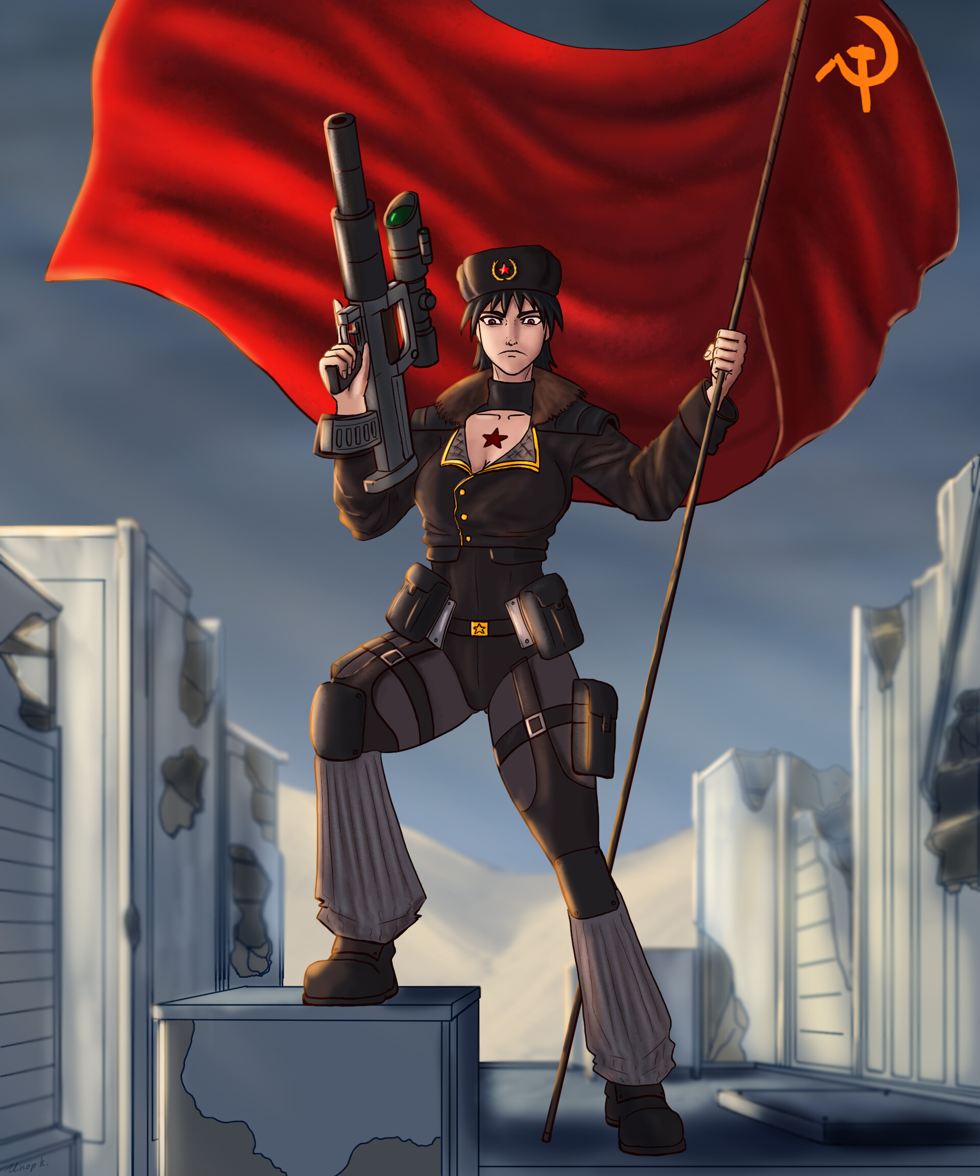 ArtStation - Red trooper