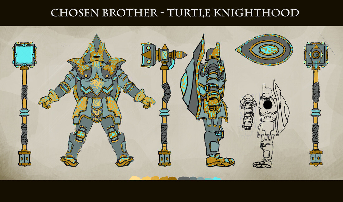ArtStation - Fantasy Knight Character Sheets (2016)