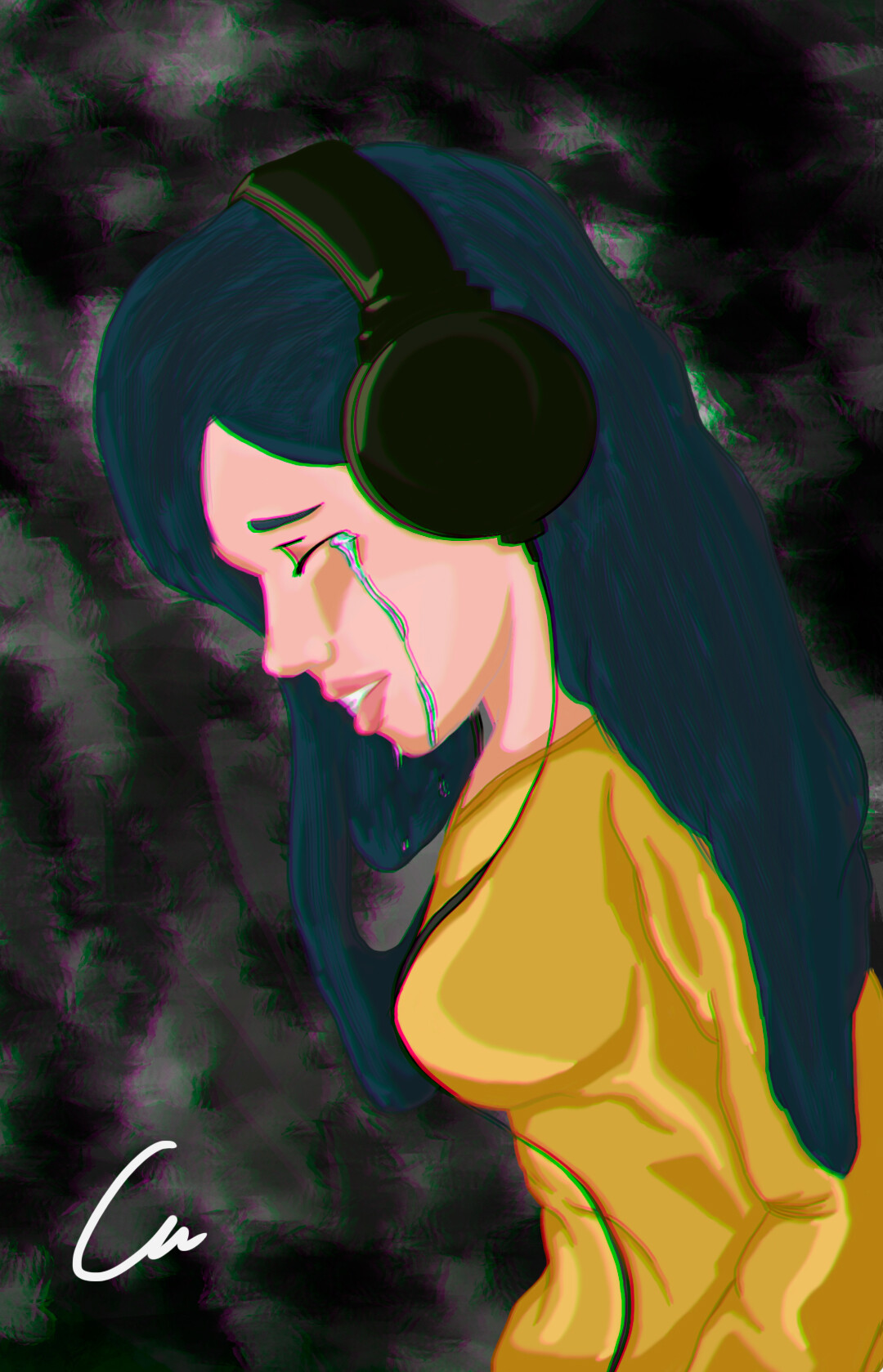 ArtStation - Crying Girl Drawing