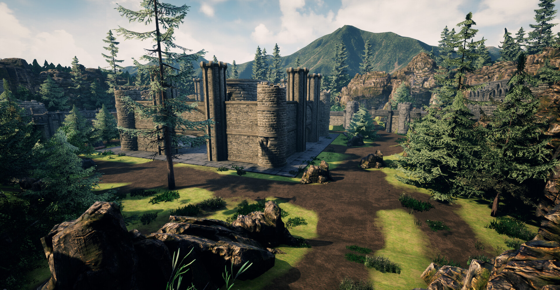 ArtStation - Cave Ruins FPS Map