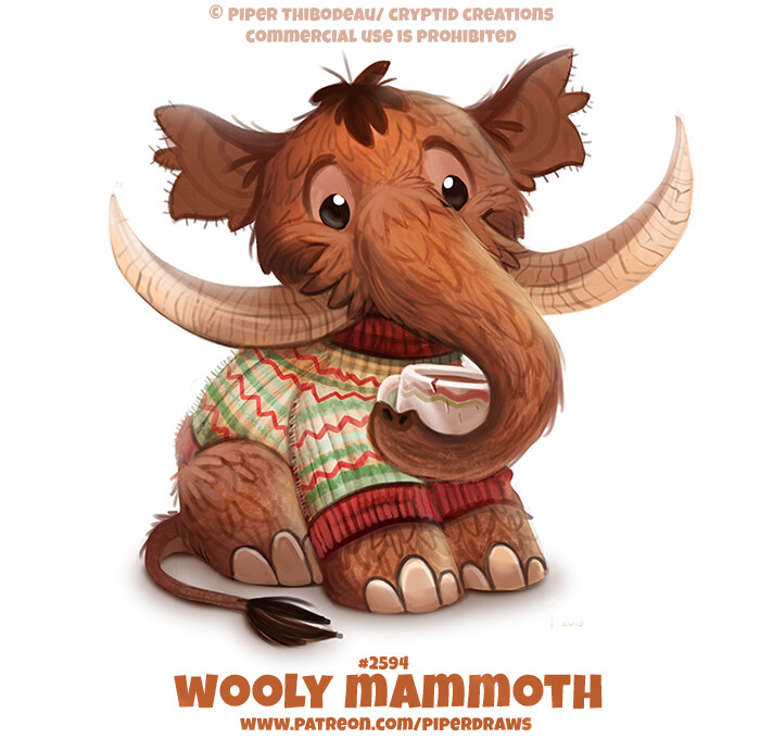 ArtStation - #2594. Wooly Mammoth - Word Play