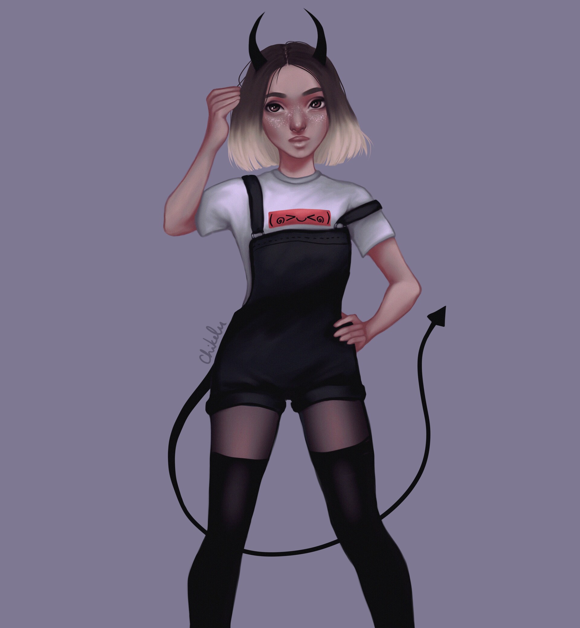 ArtStation - Demon girl