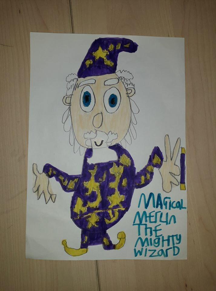 ArtStation - Magical Merlin The Mighty Wizard Drawing