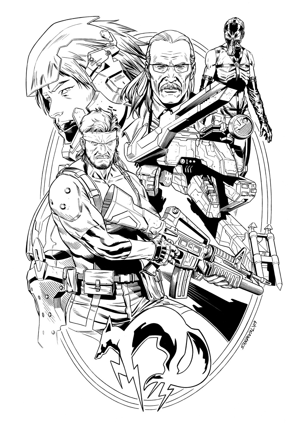 metal gear coloring pages