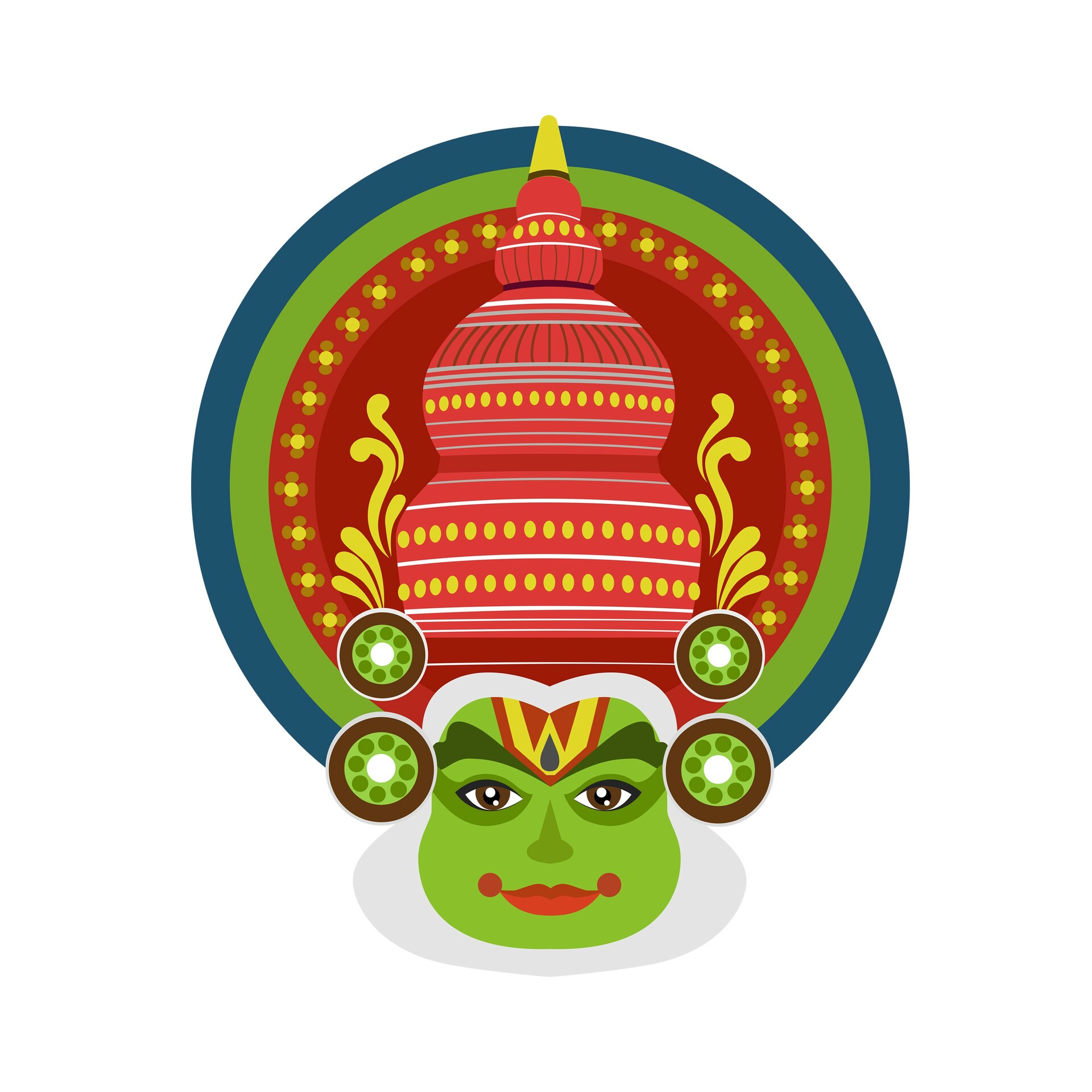 Kathakali Face Png