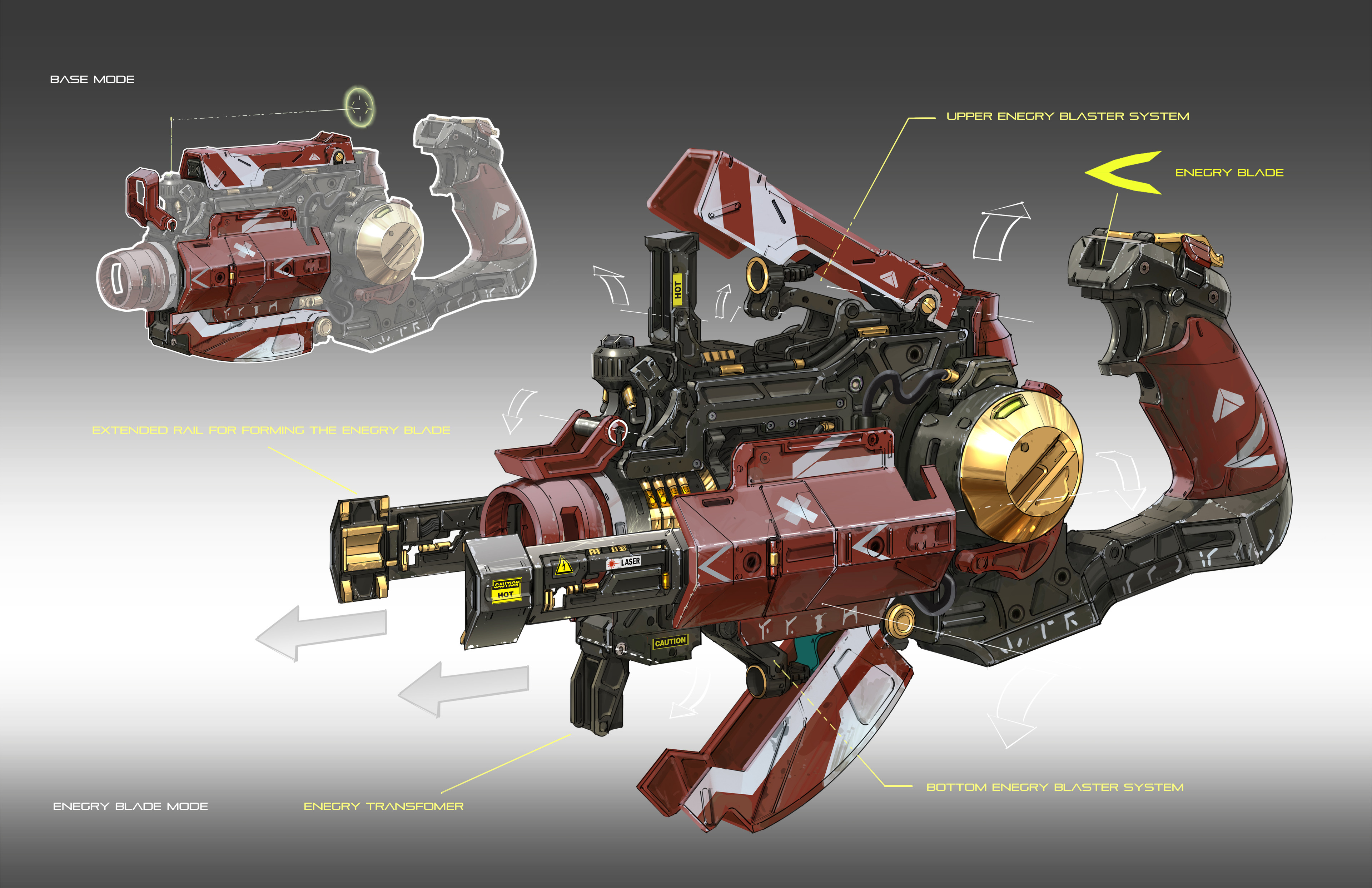 Longque Chen - Alien gun concept design