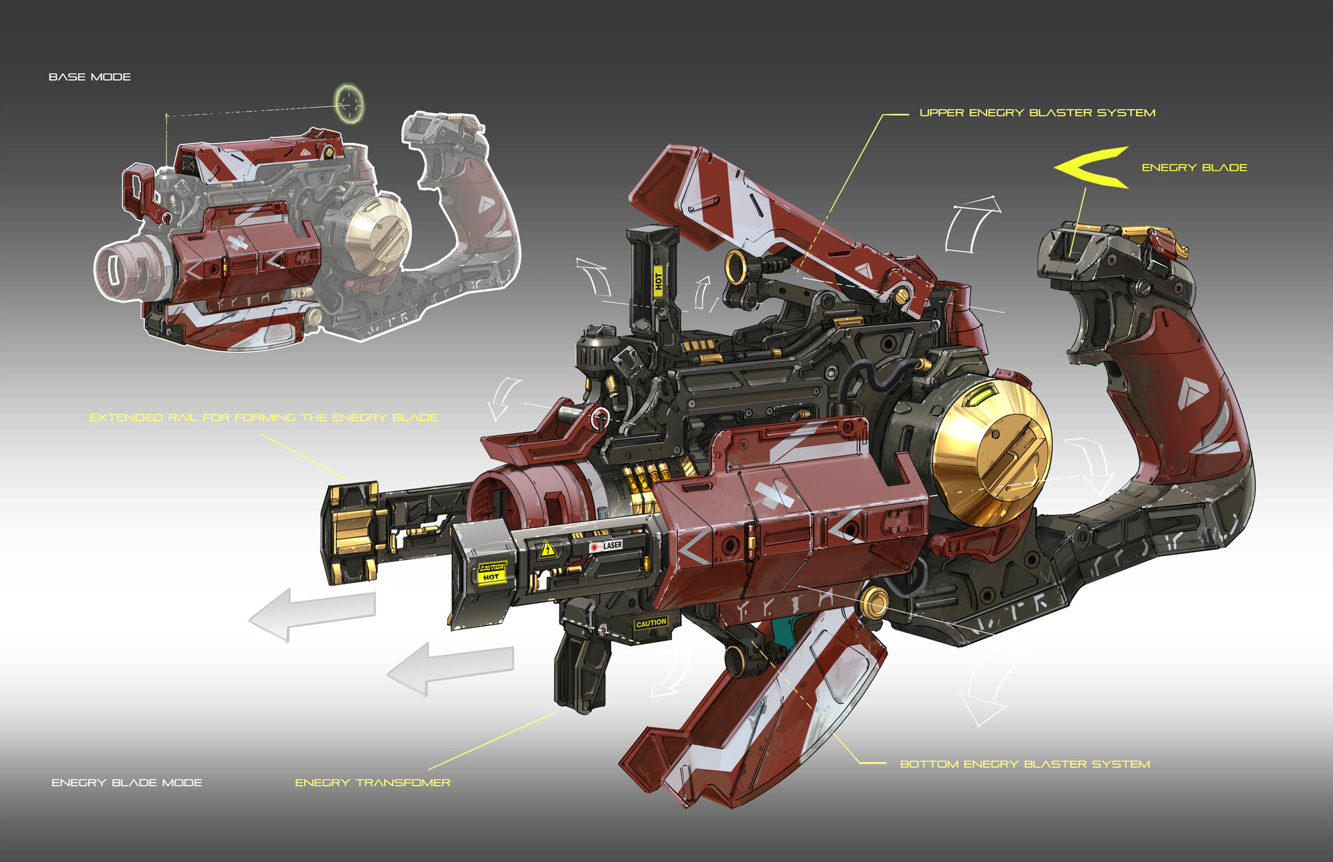 ArtStation - Alien gun concept design