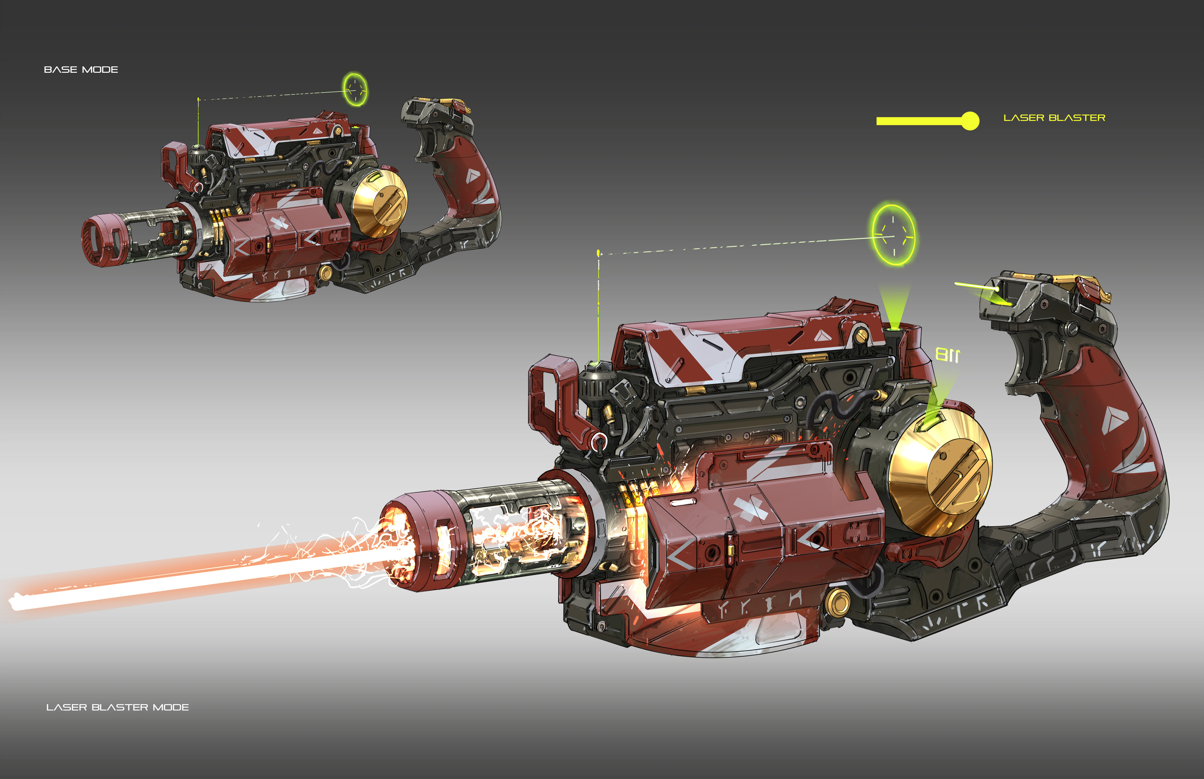 Longque Chen - Alien gun concept design
