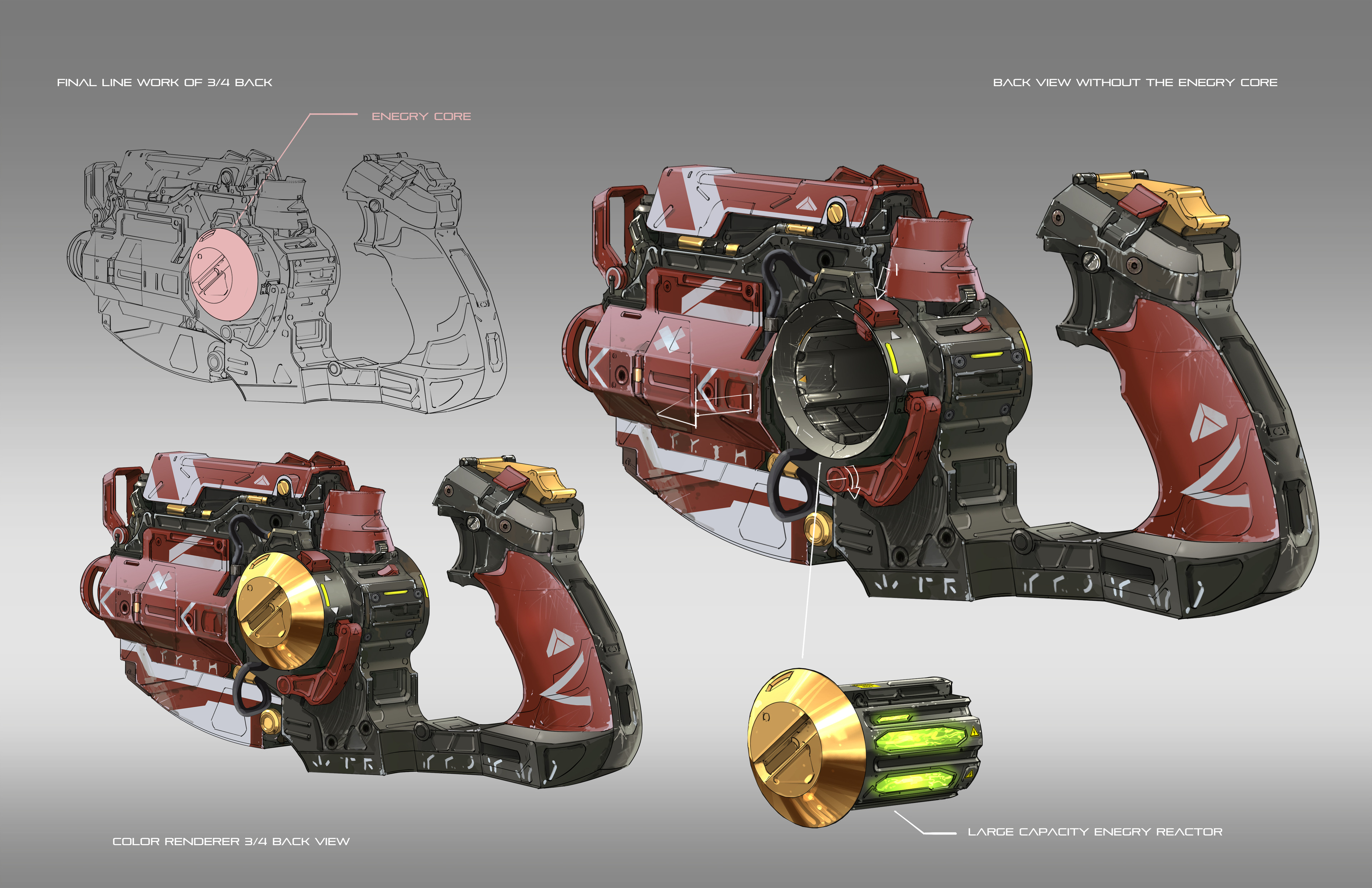 Longque Chen - Alien gun concept design