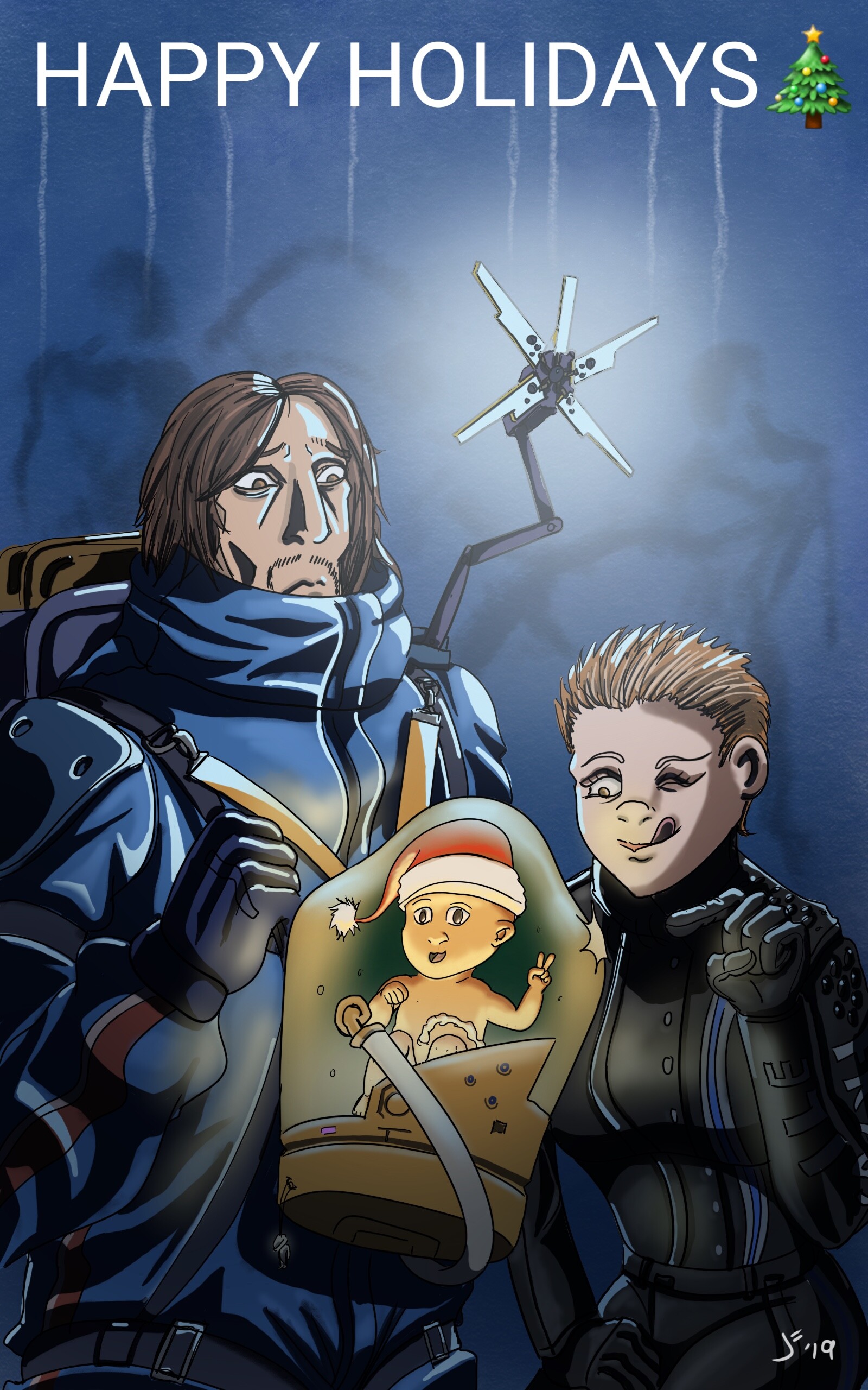 ArtStation - Happy holidays - Death Stranding