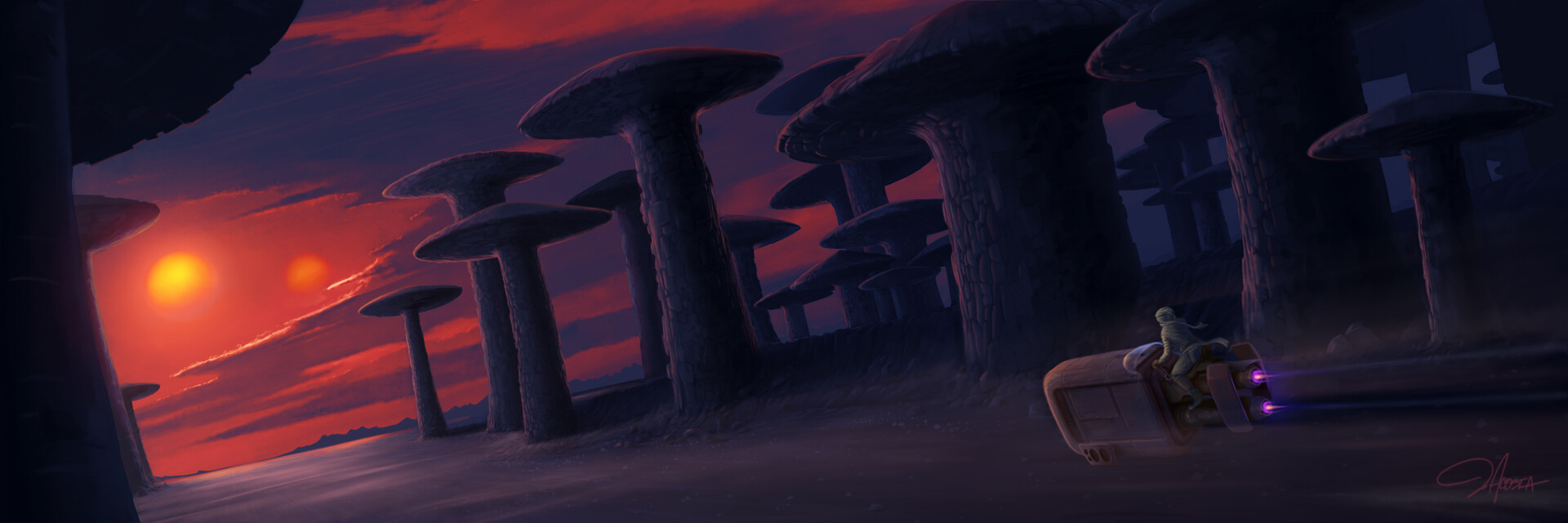 ArtStation - Rey Explores Tatooine