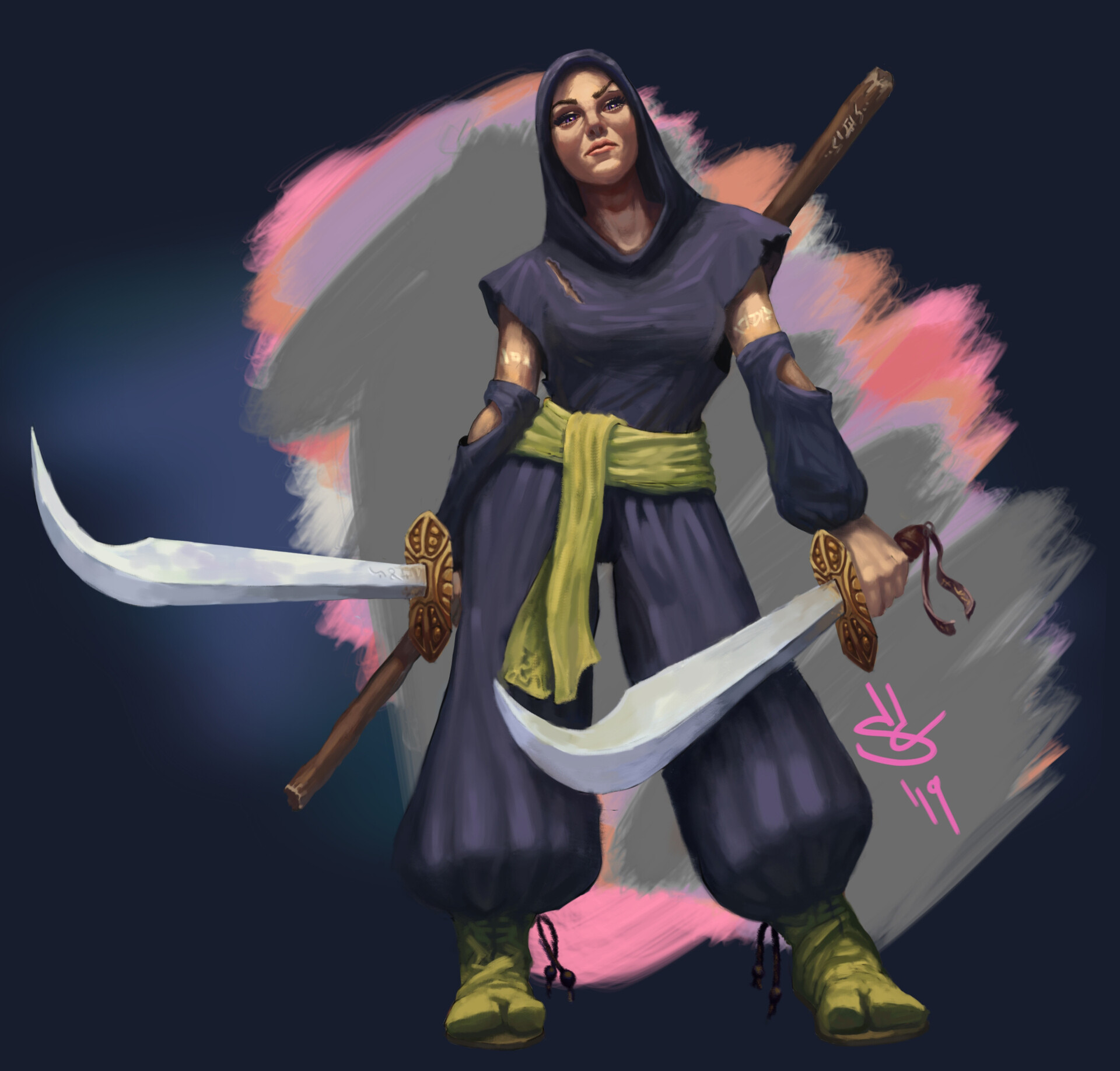 how to draw ninja assassin