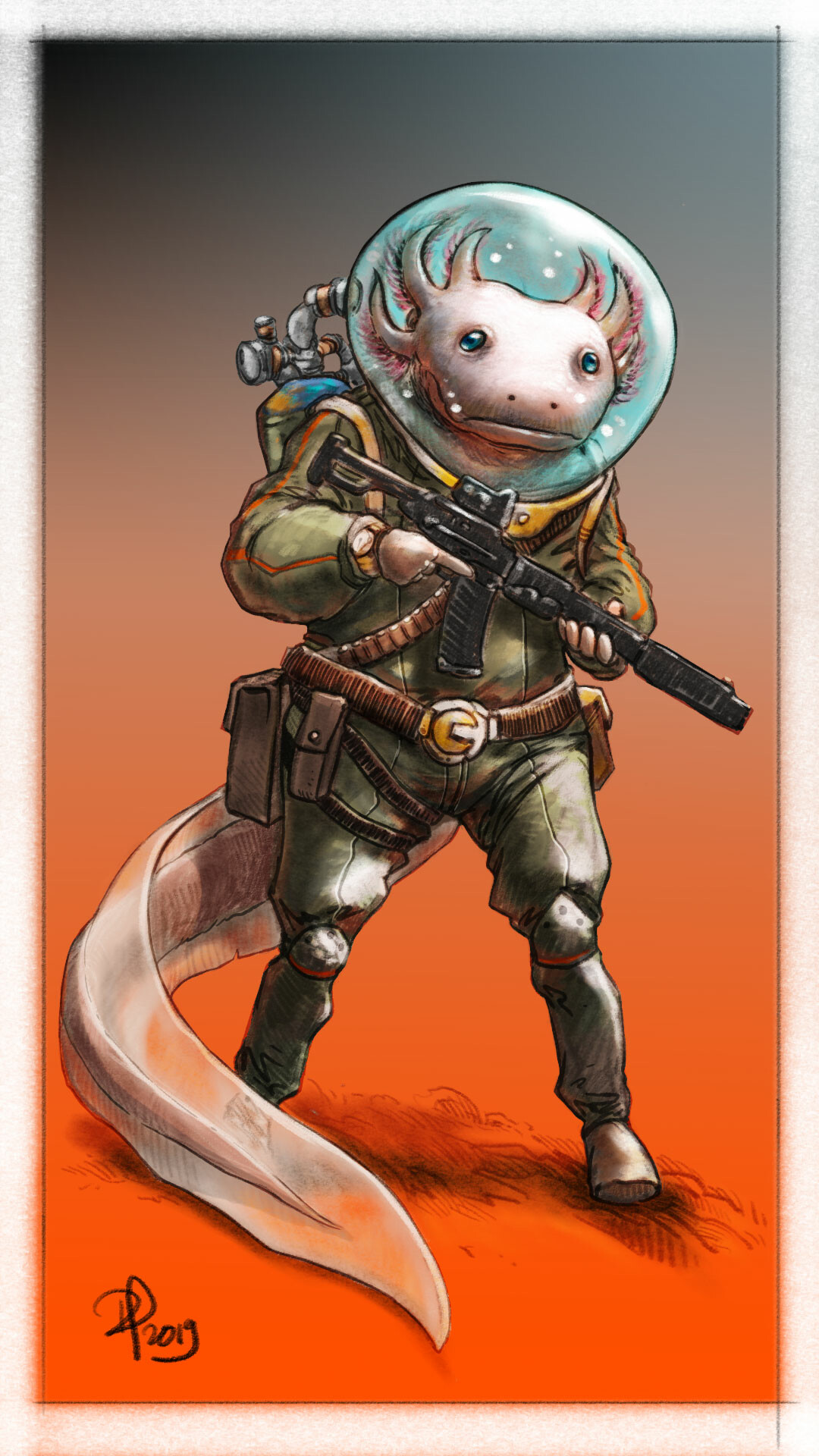 David PELLET (Redleader) - Axolotl Character Design Challenge Facebook ...