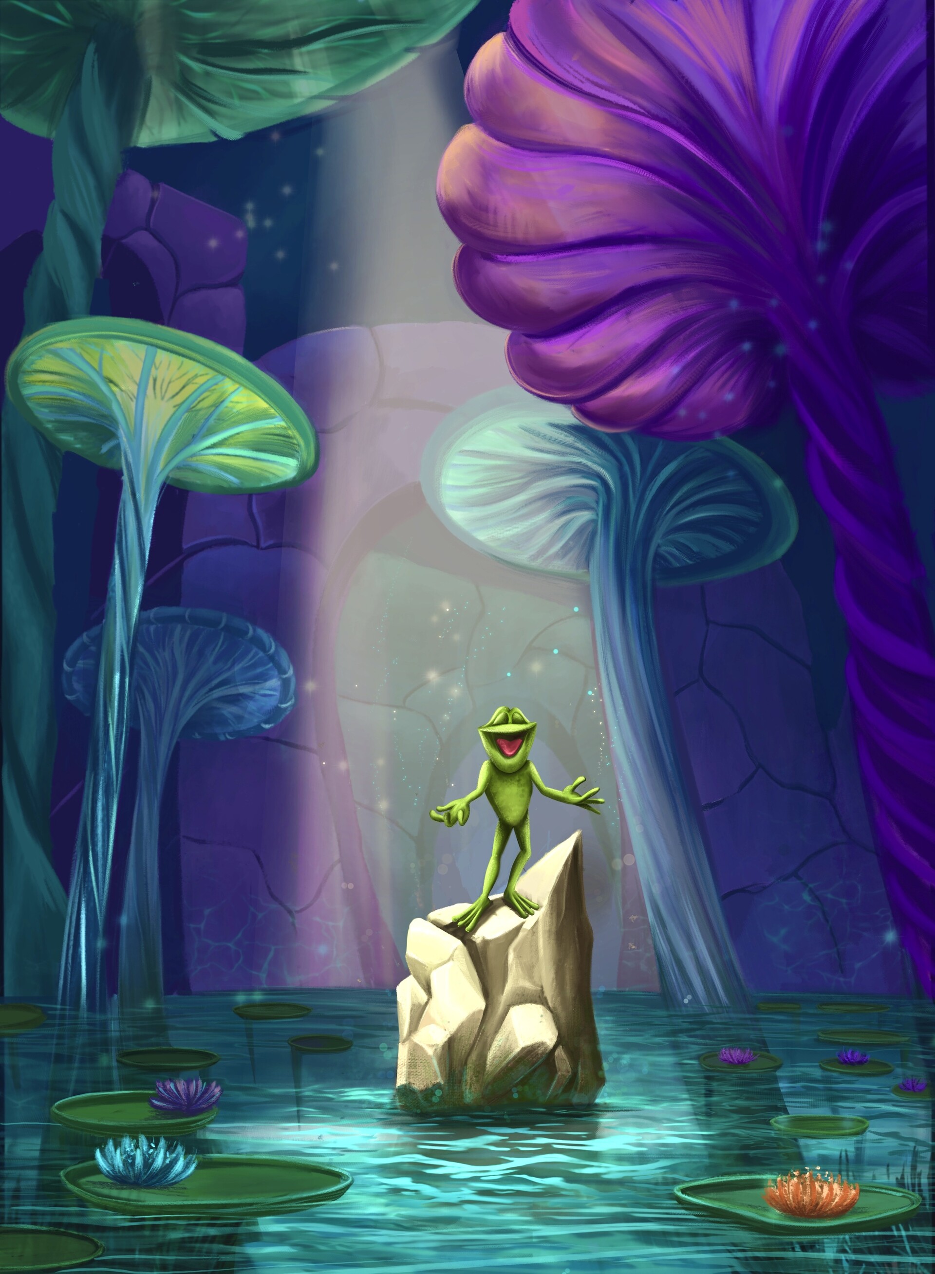 ArtStation - Singing frog