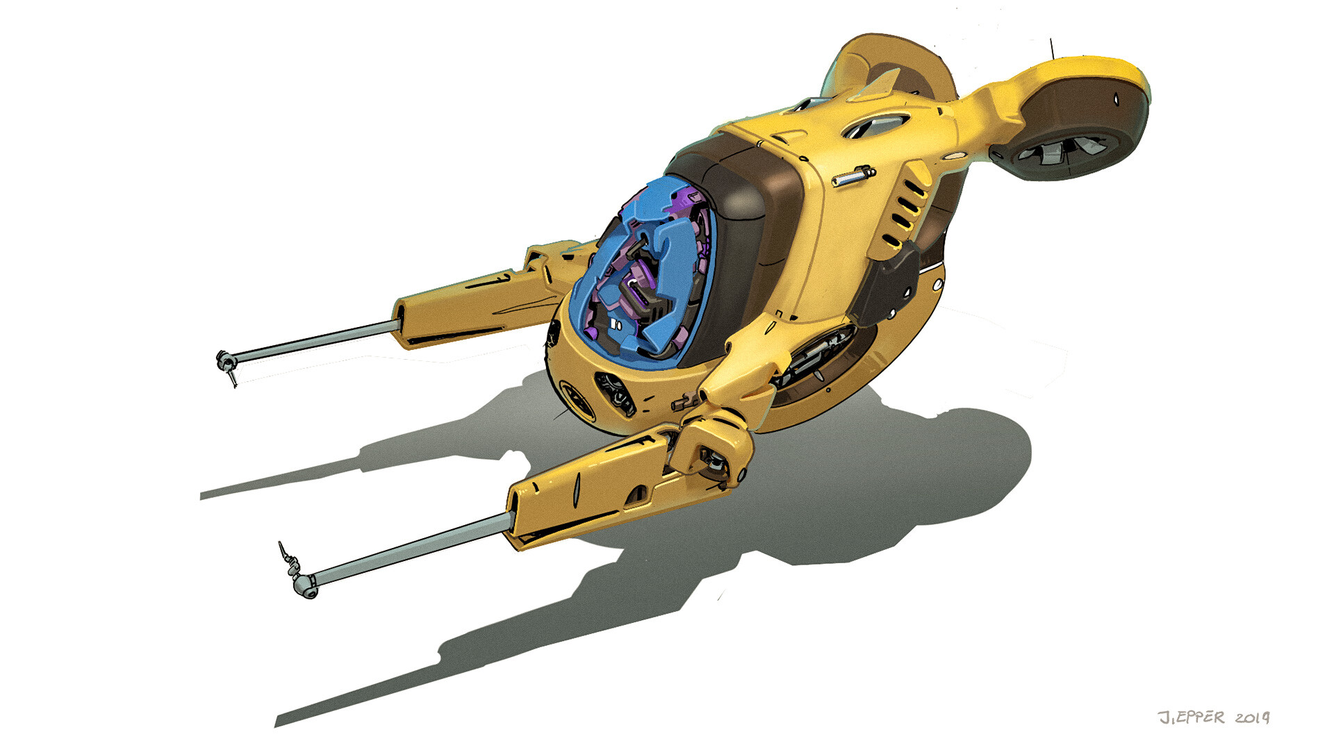 ArtStation - Space Drone Color Doodles