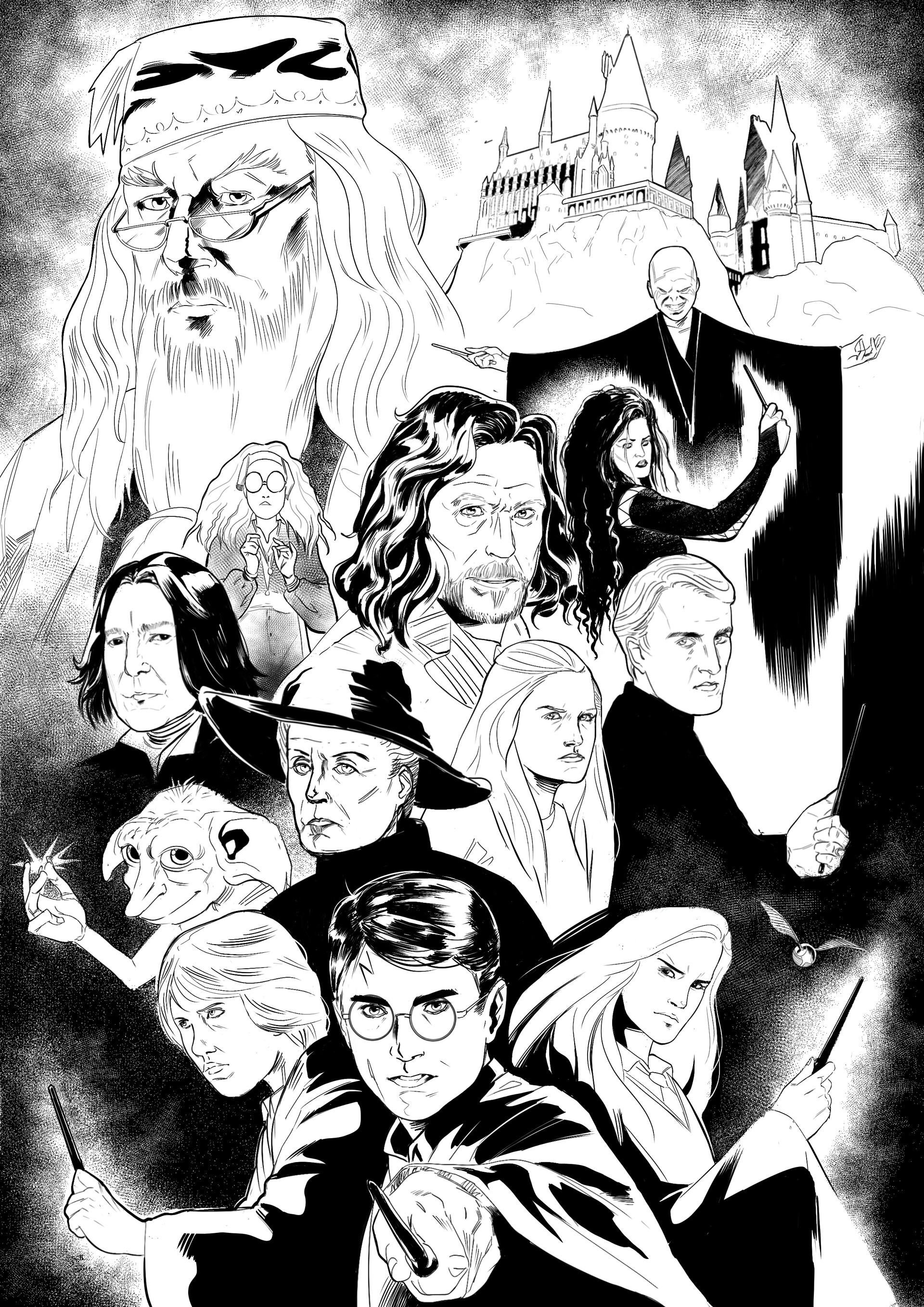 ArtStation - harry potter INK