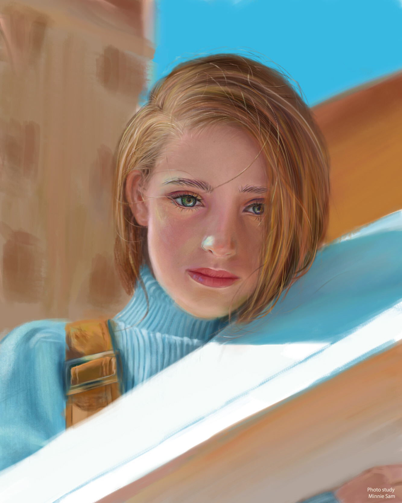 ArtStation - Semi realistic portrait