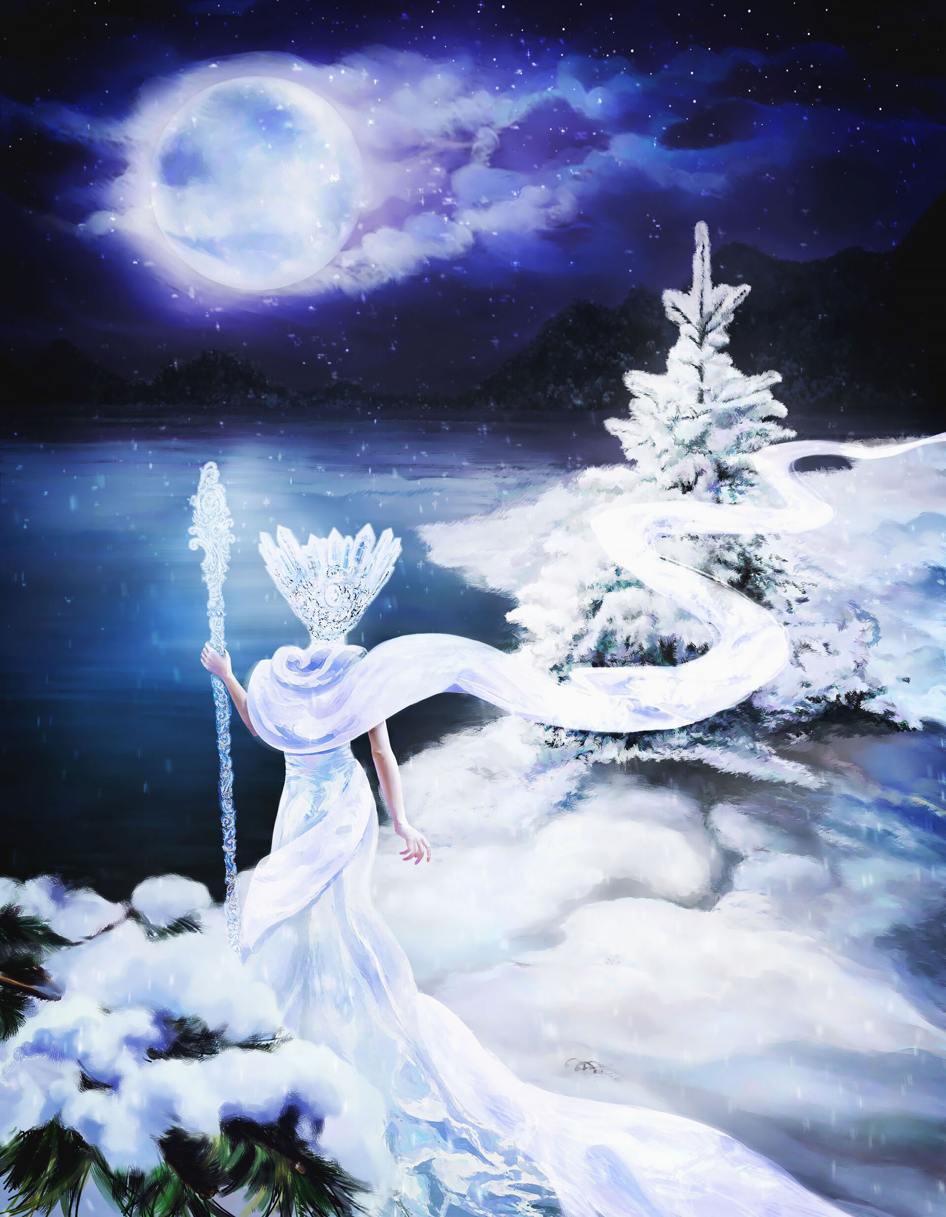 ArtStation - Winter Priestess