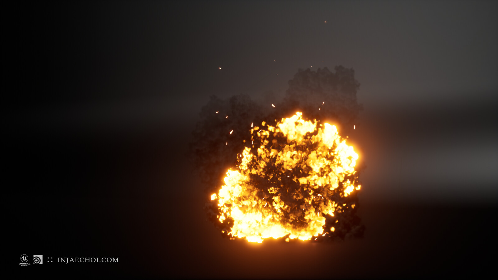 VFXCHRIS - Unreal Real-time Explosion Test RND