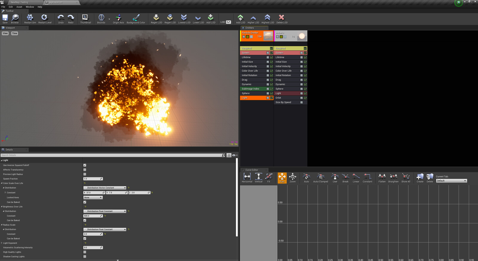 VFXCHRIS - Unreal Real-time Explosion Test RND