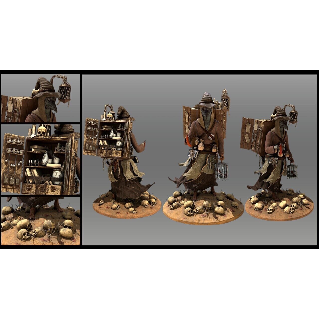 ArtStation - Here is my crowman practise model inspired by Waldemar ...