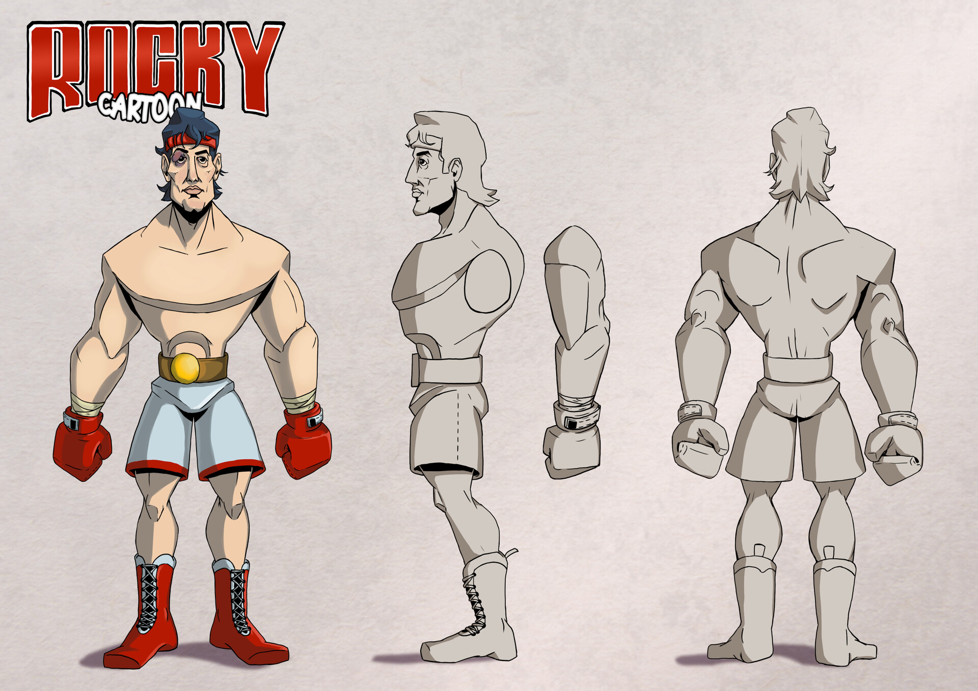 ArtStation - CARTOON ROCKY