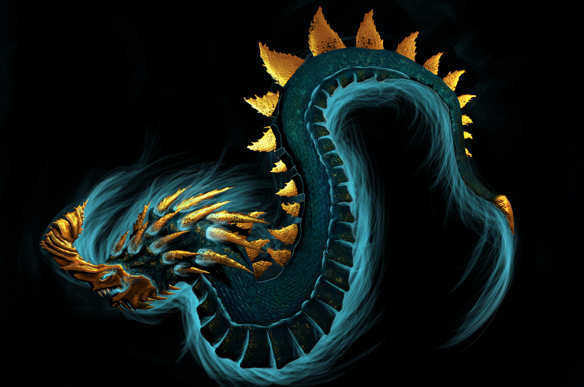 ArtStation - Horn Dragon 3D
