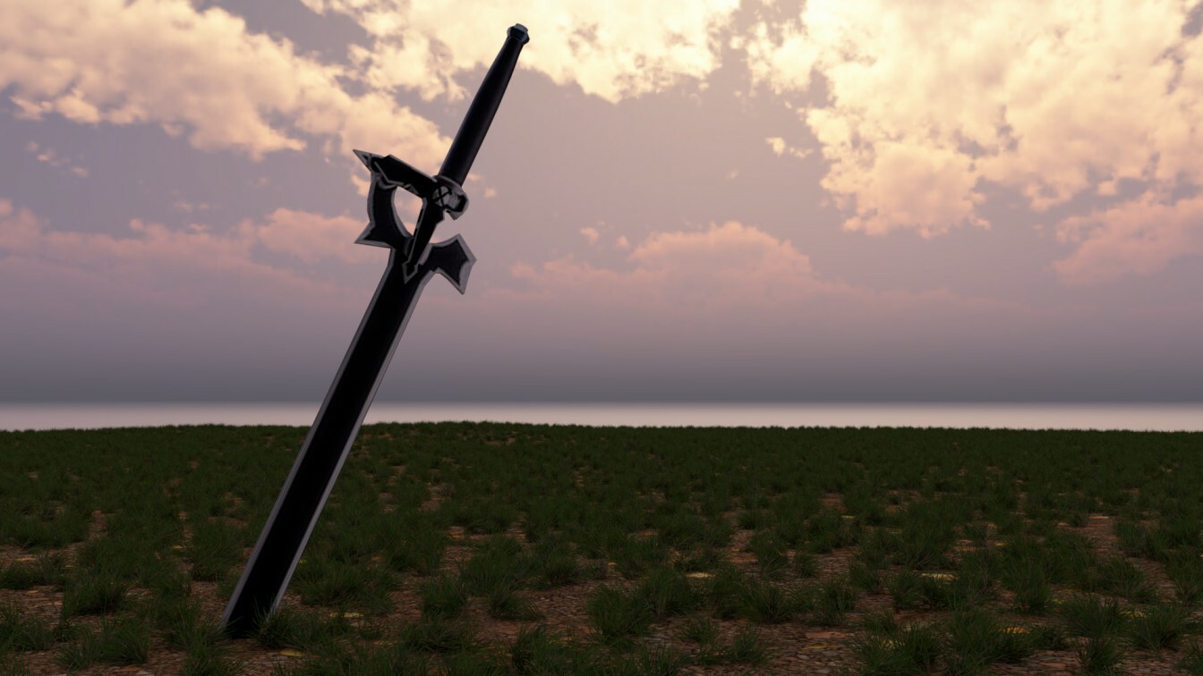 ArtStation - Sword Art Online Elucidator Sword 3D model