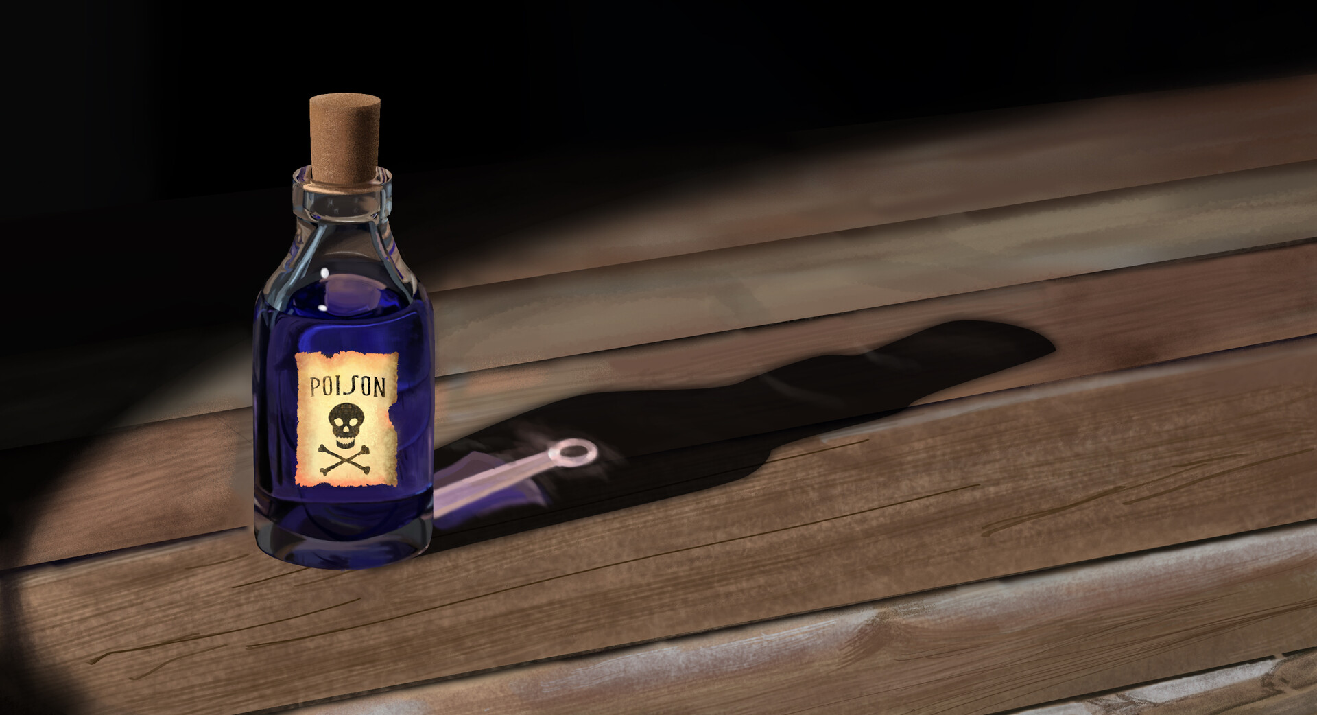 ArtStation - poison bottle 2d