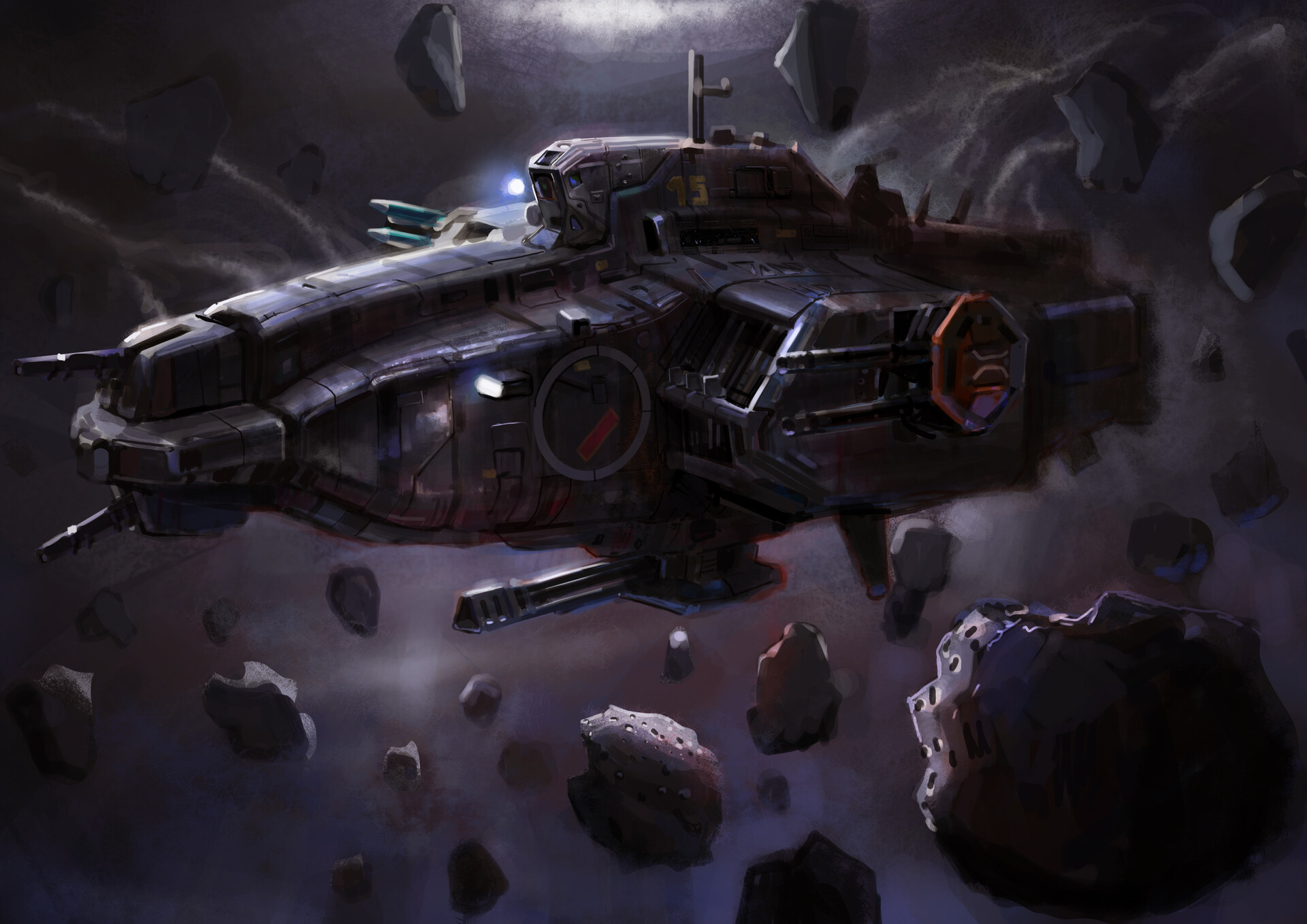 Taiidani multi-gun corvette mark 2, was made as commission) : r/homeworld