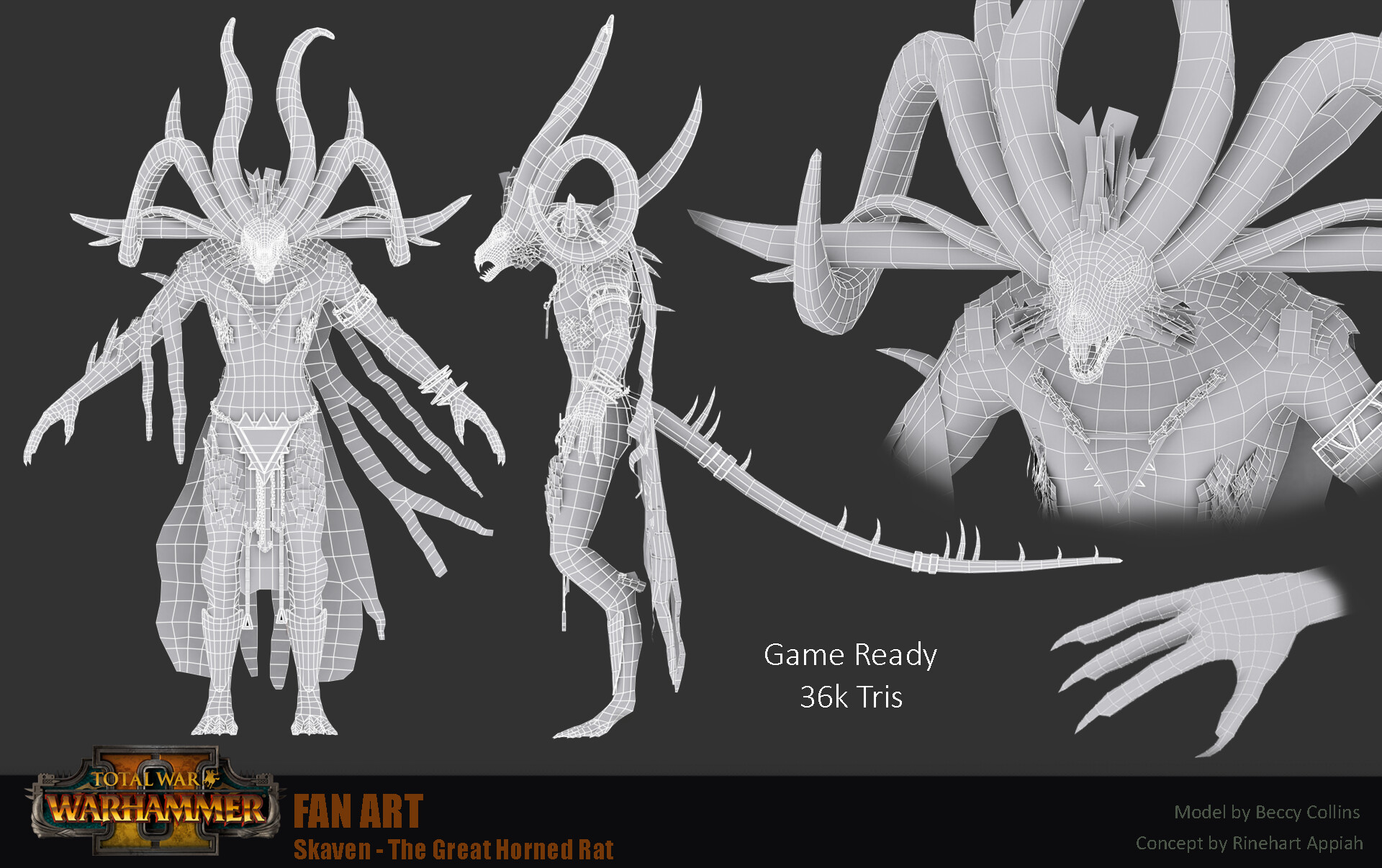 Beccy Collins - The Great Horned Rat - Fan Art