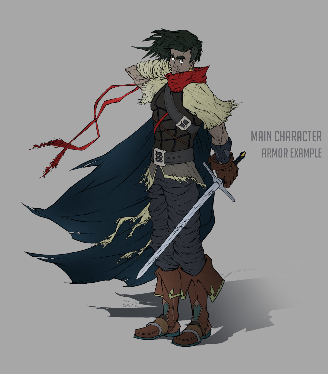 ArtStation - Gritty Game Protag Concepts