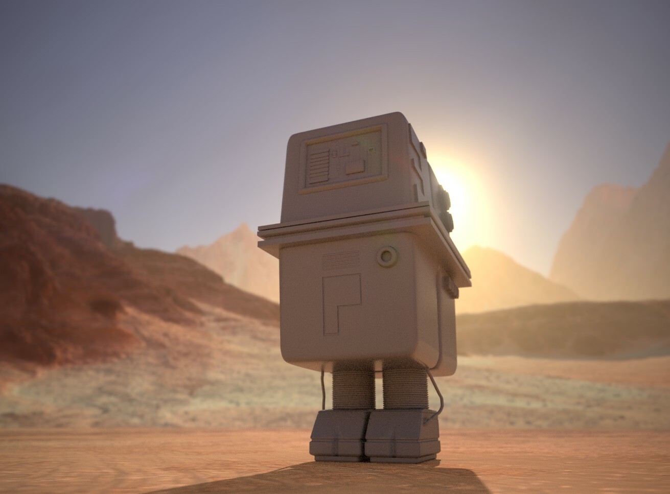 ArtStation - Star Wars GNK (Gonk) Droid - Maya & Stubstance - Ageless ...