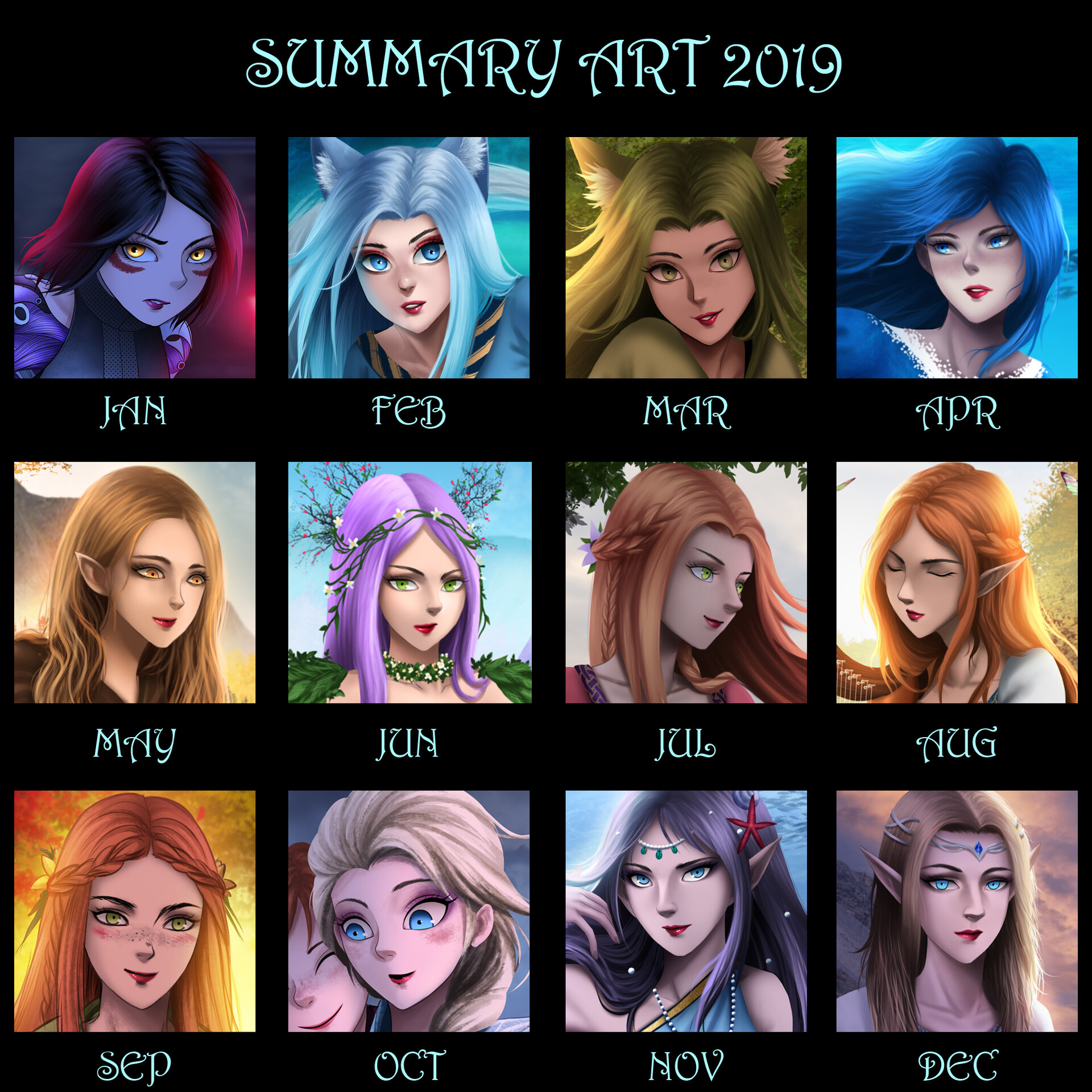 ArtStation - Summary art 2019
